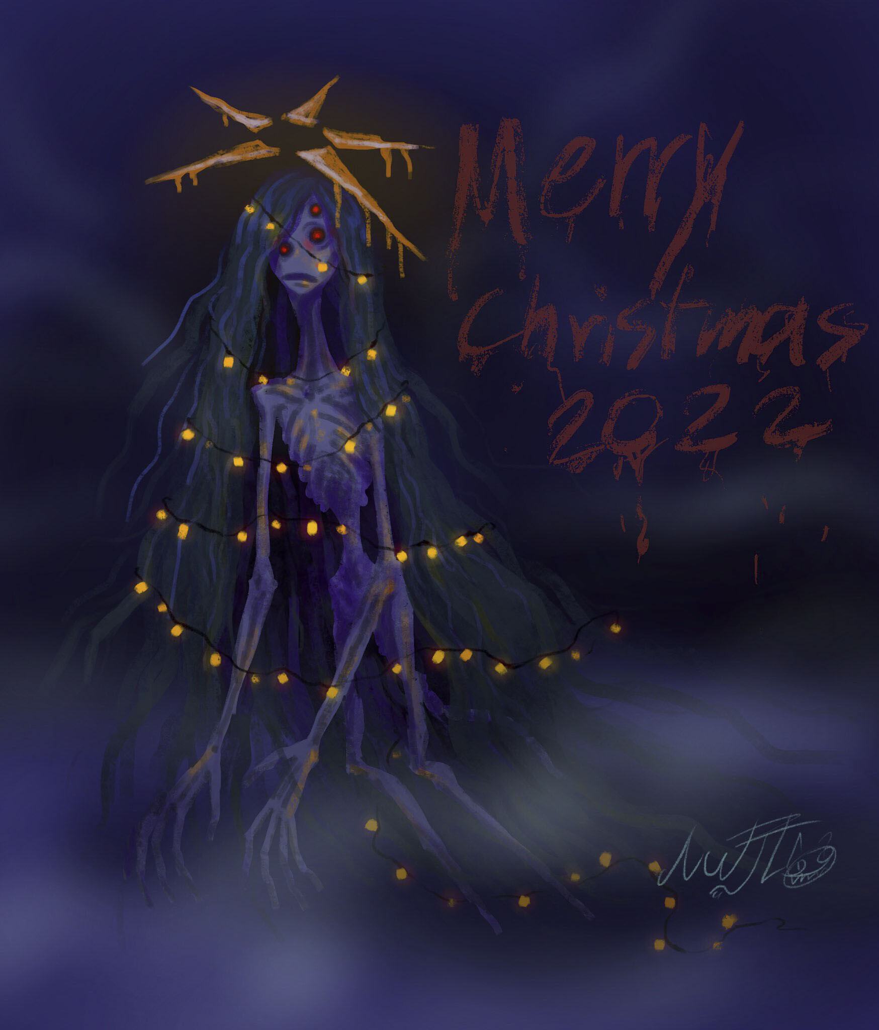 ArtStation - Christmas tree monster