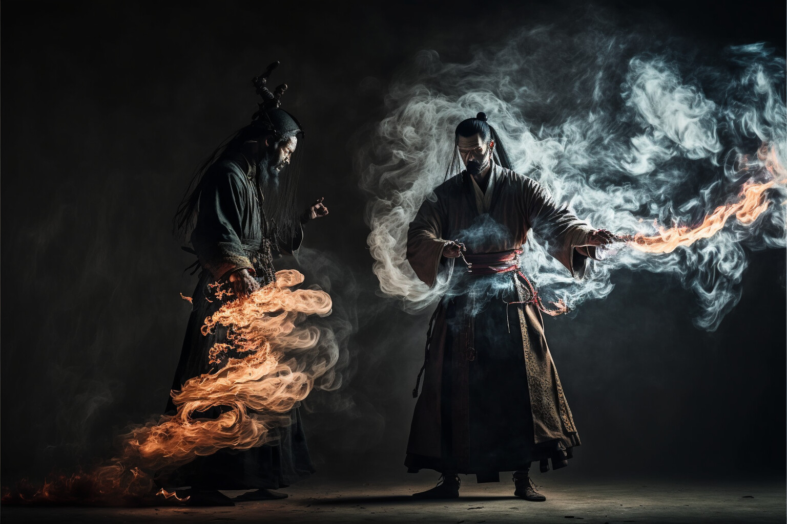 ArtStation - Fight between Masters