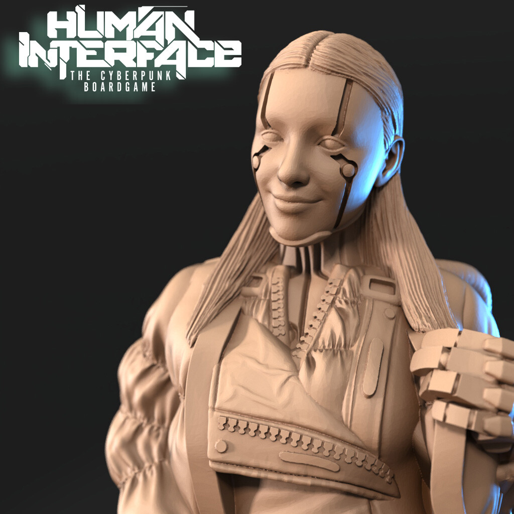 ArtStation - Juju Babe - 32mm miniature - HUMAN INTERFACE