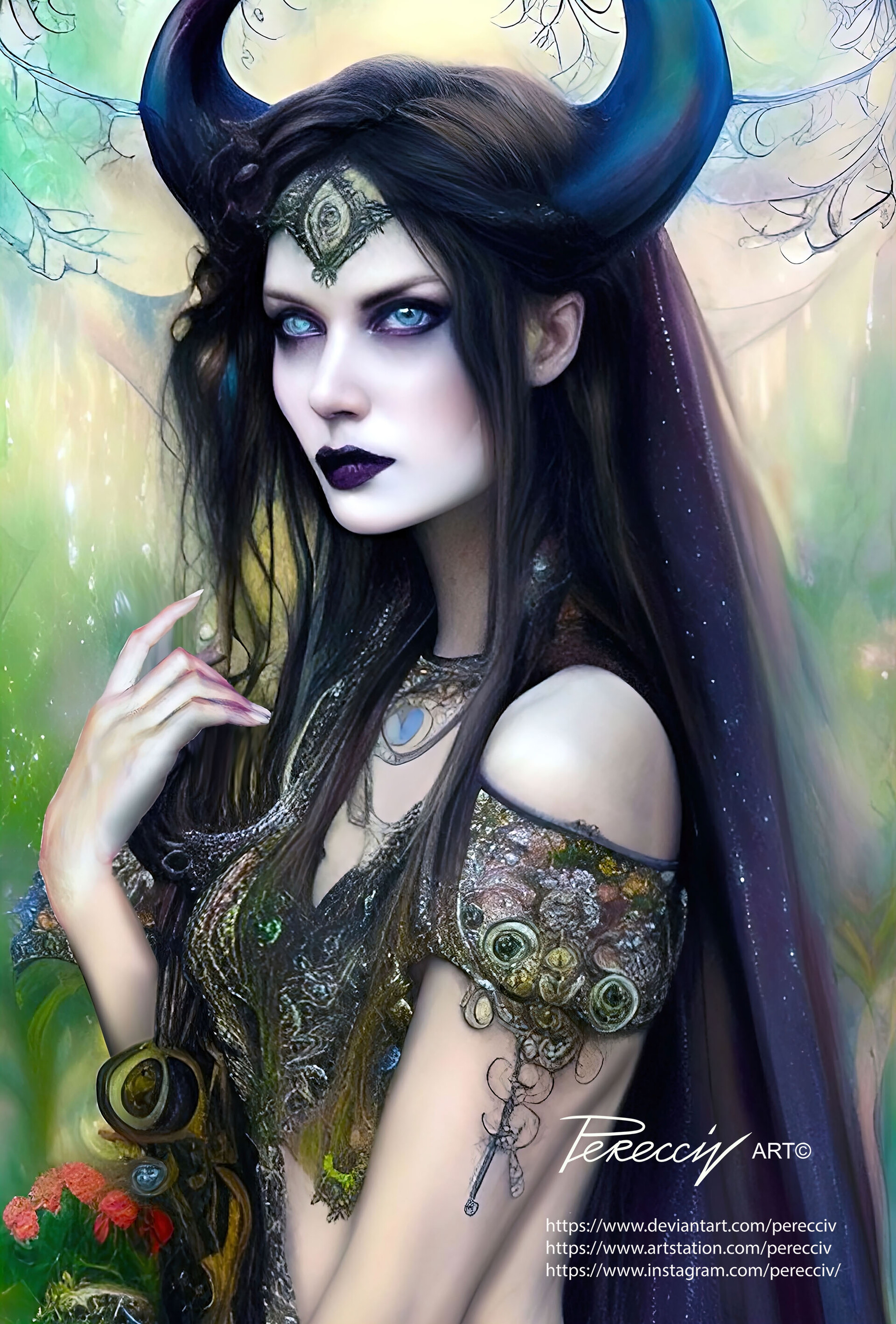 ArtStation - Beautiful demon girl - 12