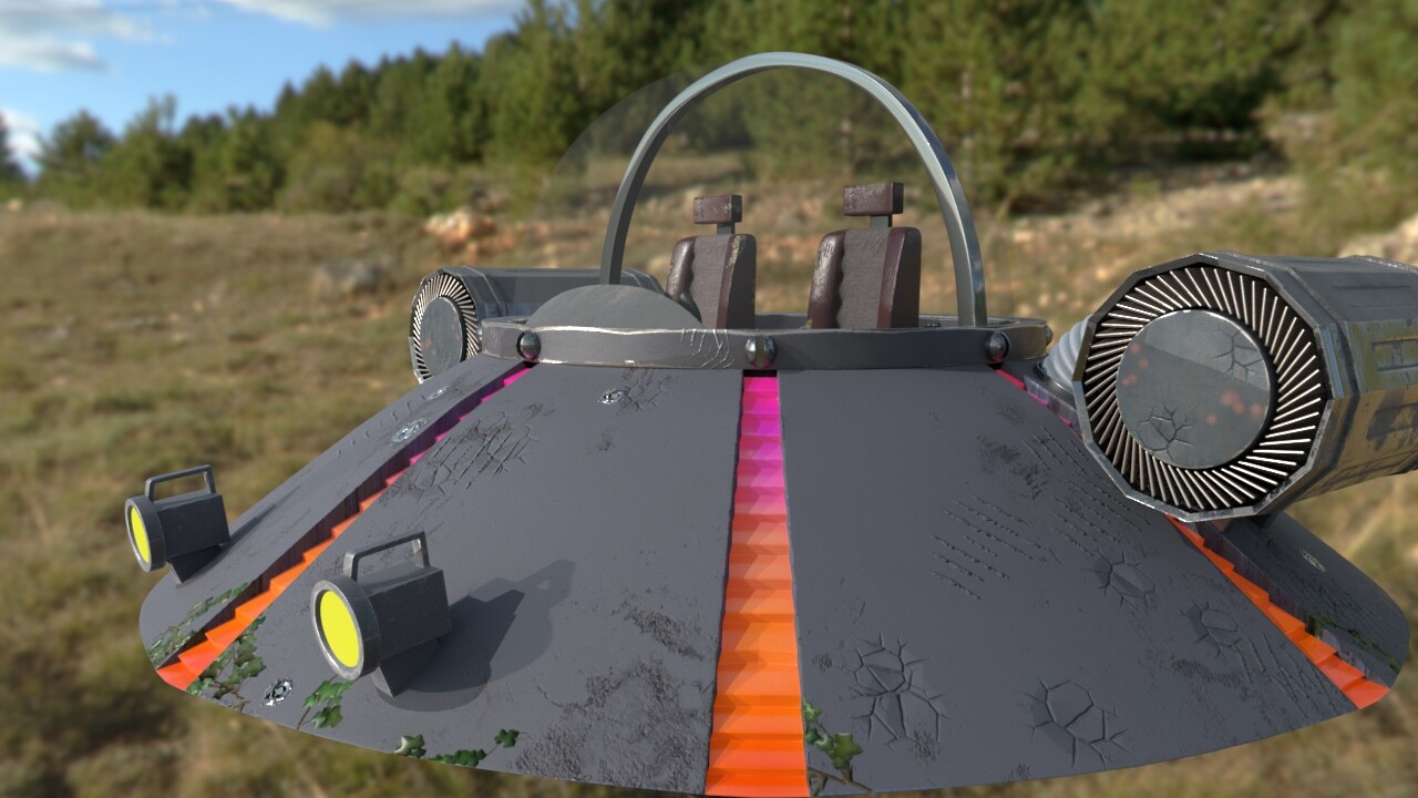 ArtStation - Rick and Morty Space Ship