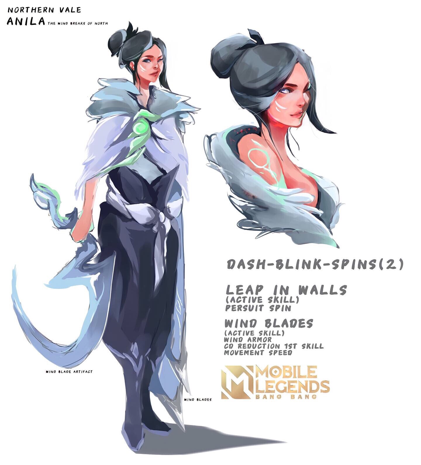 ArtStation - ANILA (MLBB) CHARACTER DESIGN