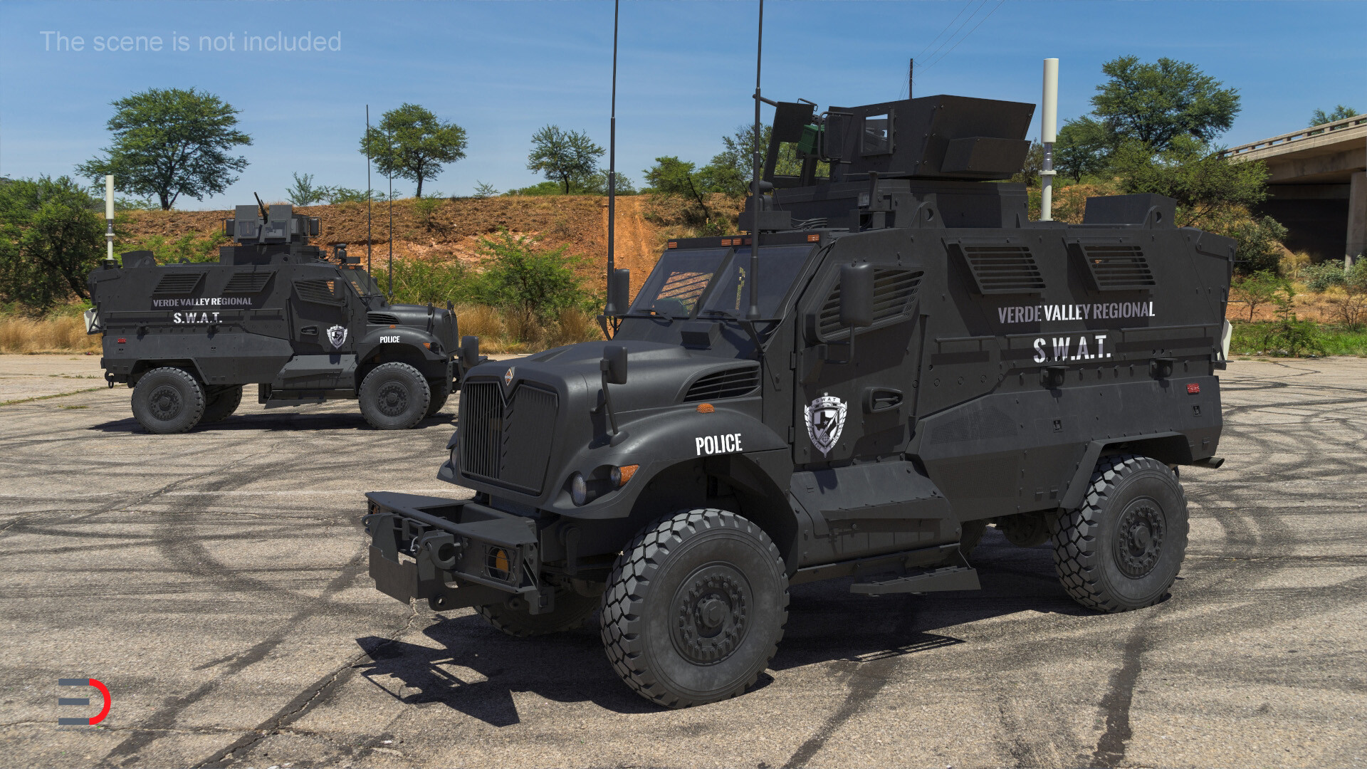 ArtStation - SWAT Vehicle International MaxxPro Rigged 3D