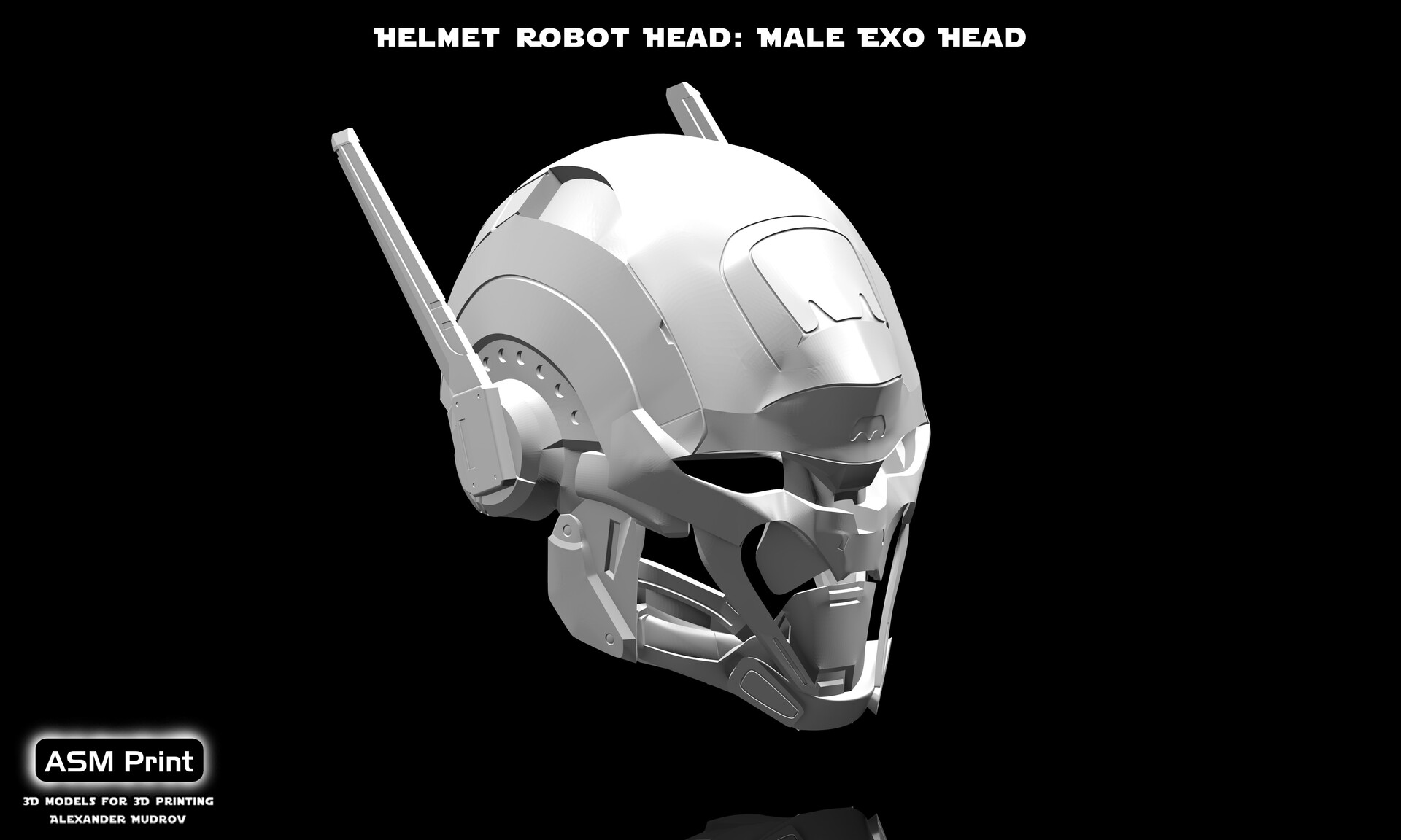 ASM Print - Helmet Robot Head: Male Exo Head - Destiny 2