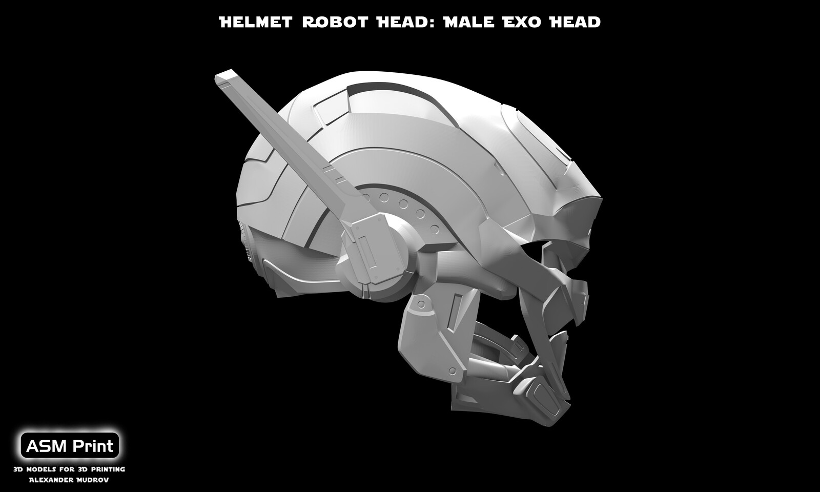 ASM Print - Helmet Robot Head: Male Exo Head - Destiny 2