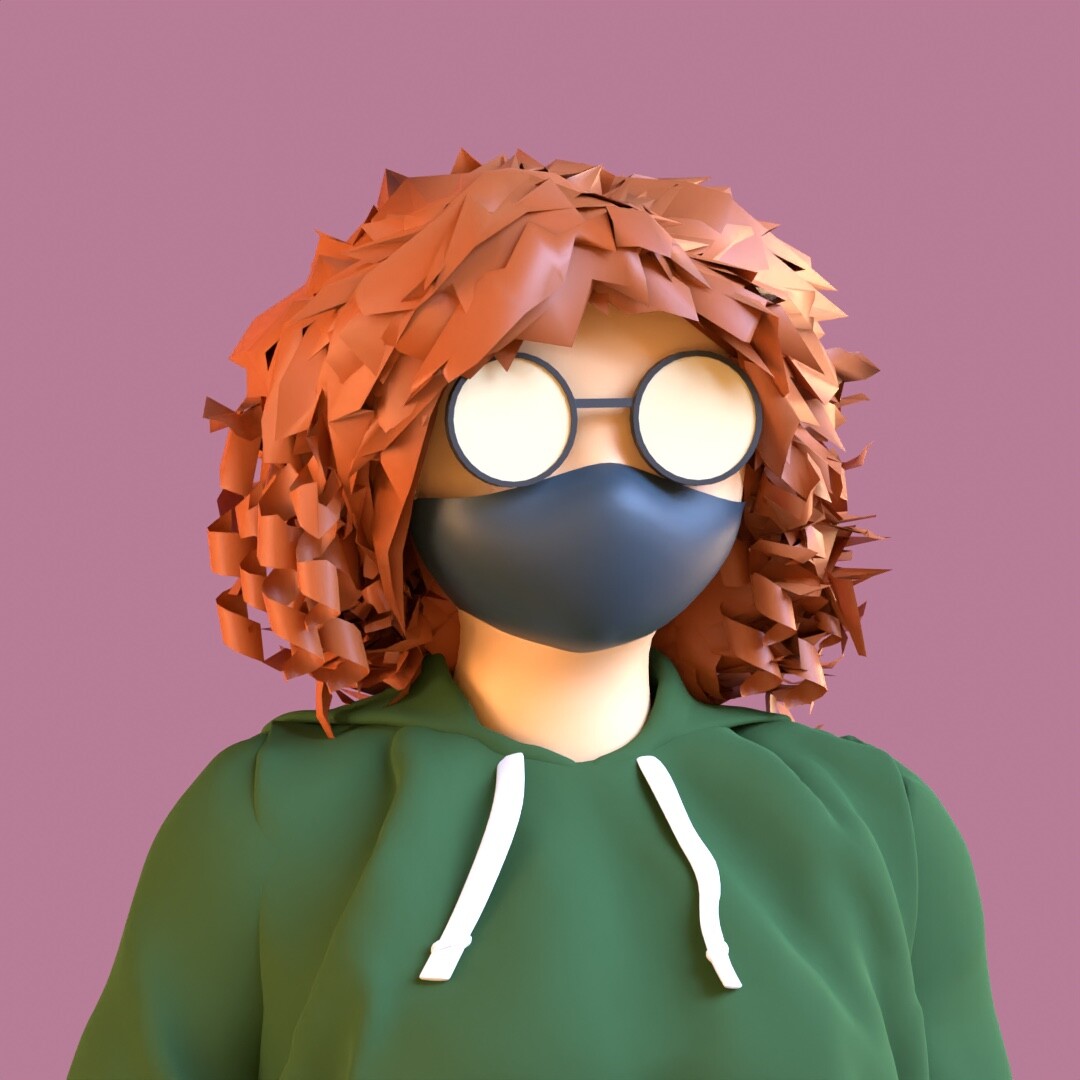 ArtStation - Stylized self portrait