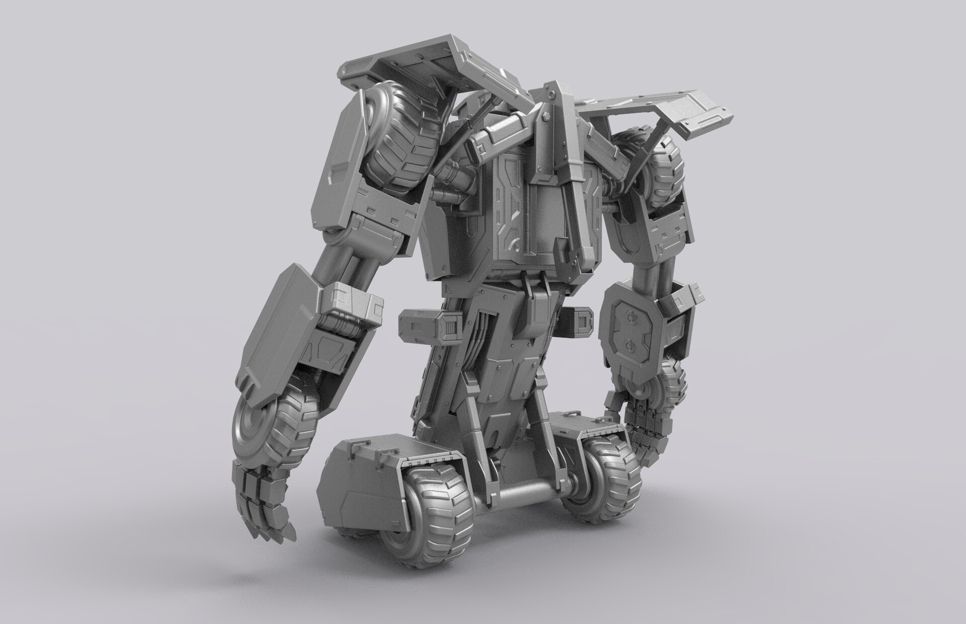 ArtStation - The Machines-robot 3d model