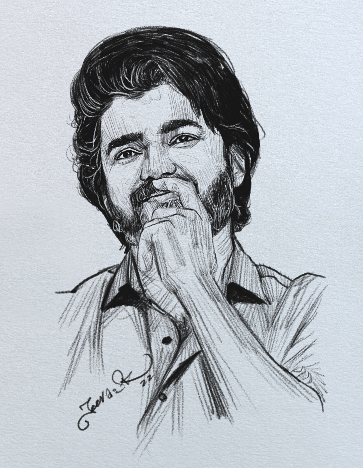 Jeeva Artist SK - #EnNenjilKudiyirukum Thalapathy Vijay Pencil Art 2022 ...