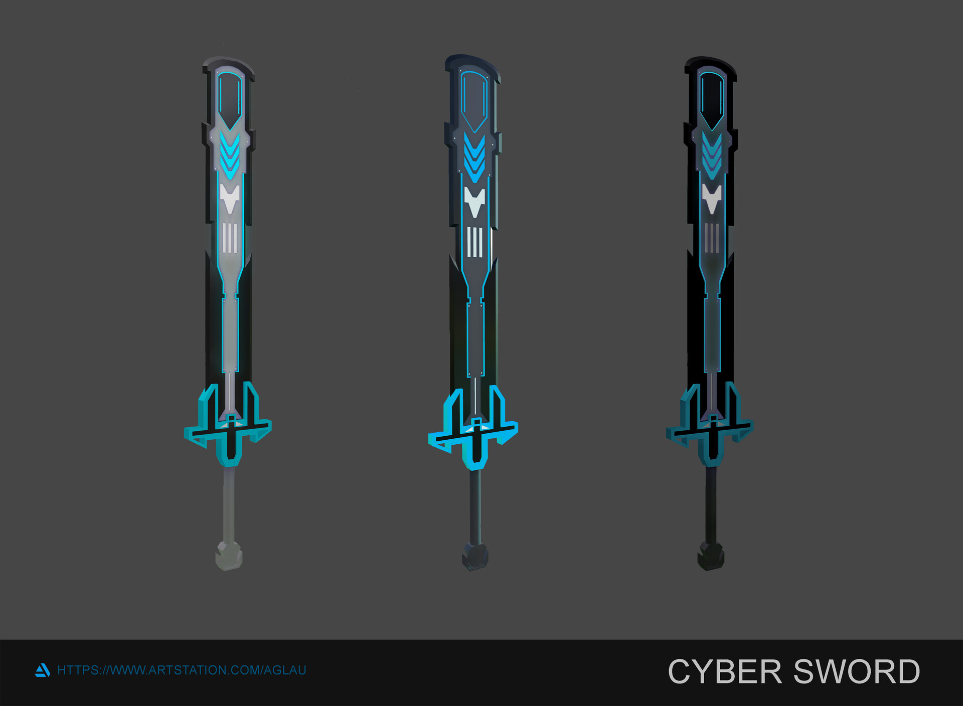 cyber sword drawing