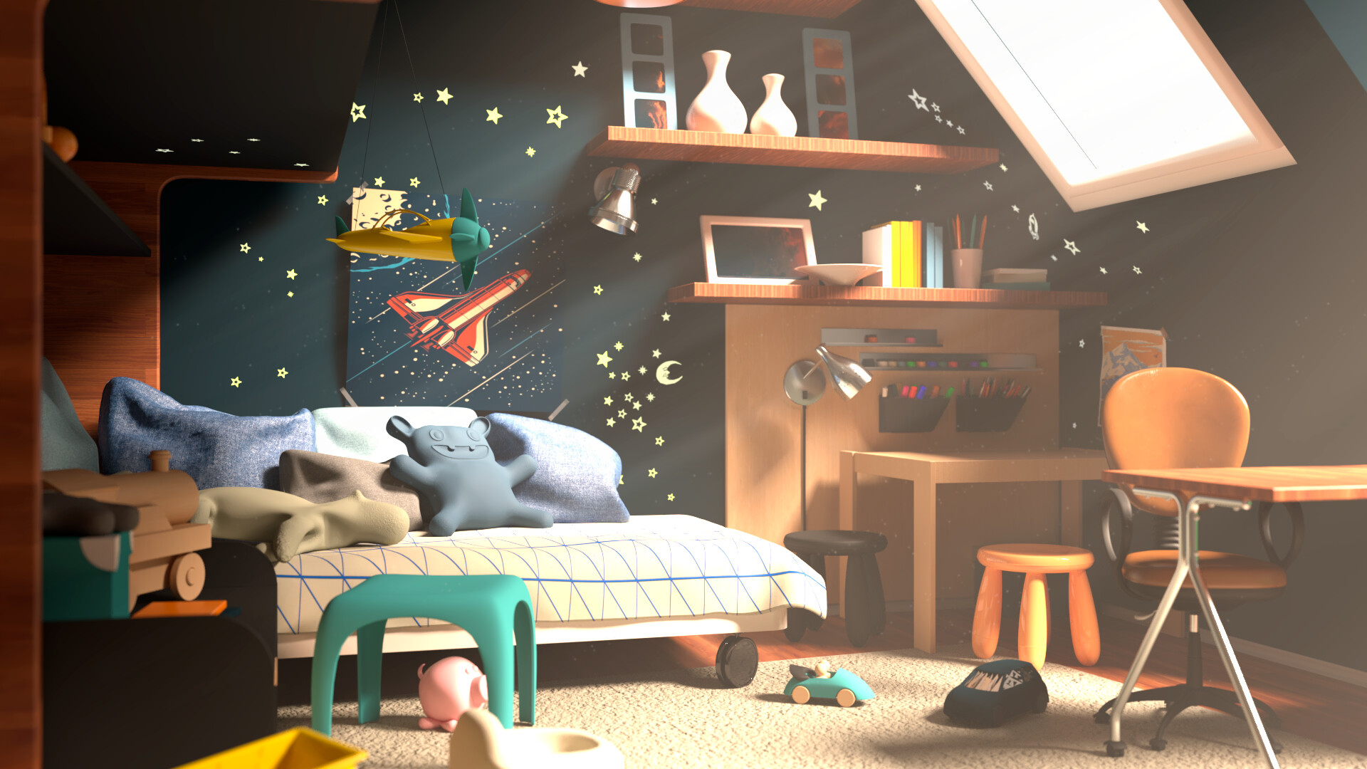 ArtStation - Cartoon Interior Lighting