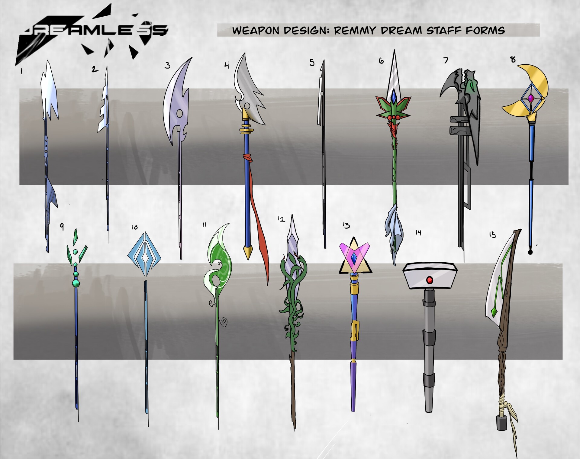 ArtStation - Dreamless - Weapons and Prop Design