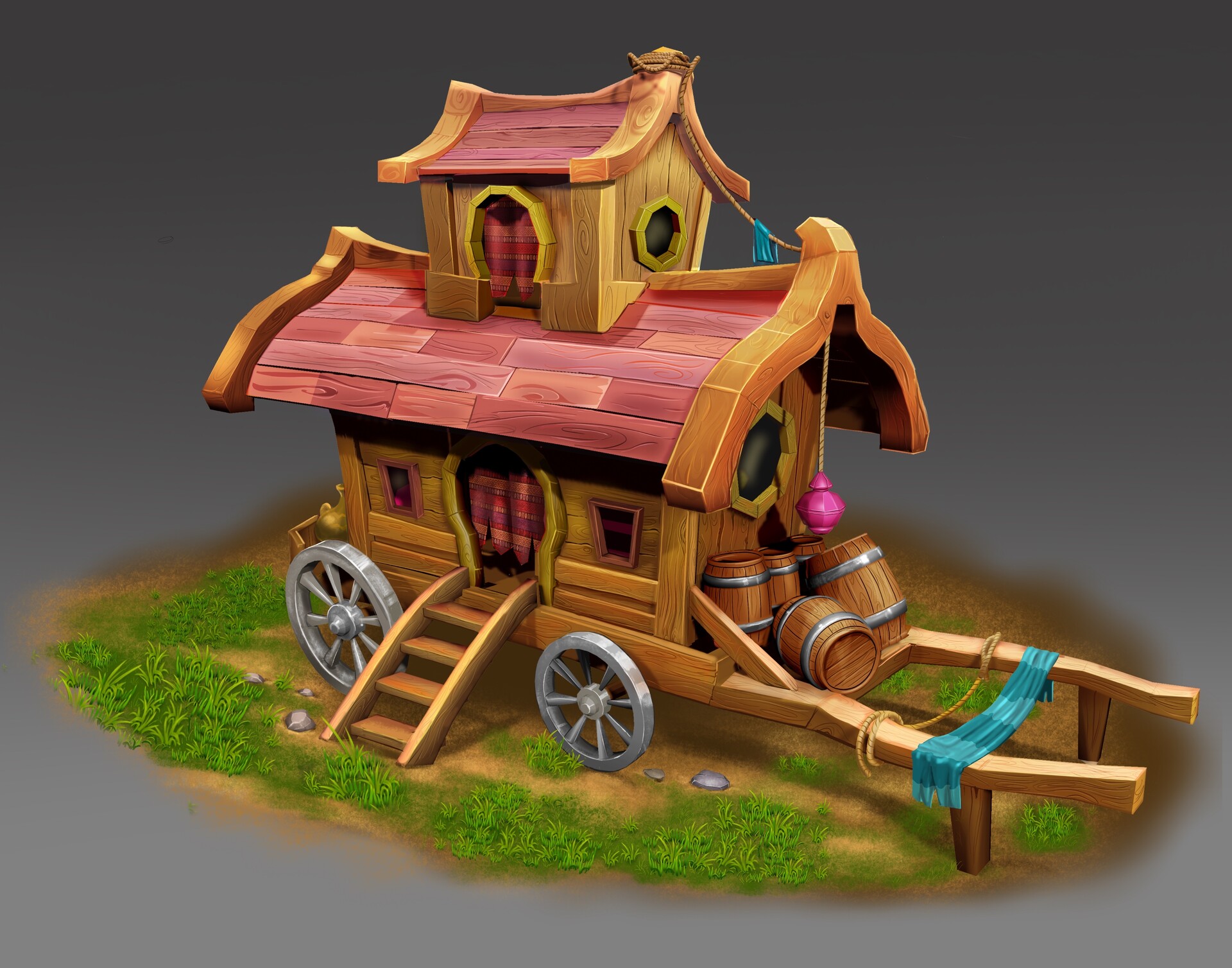ArtStation - Cart game concept art