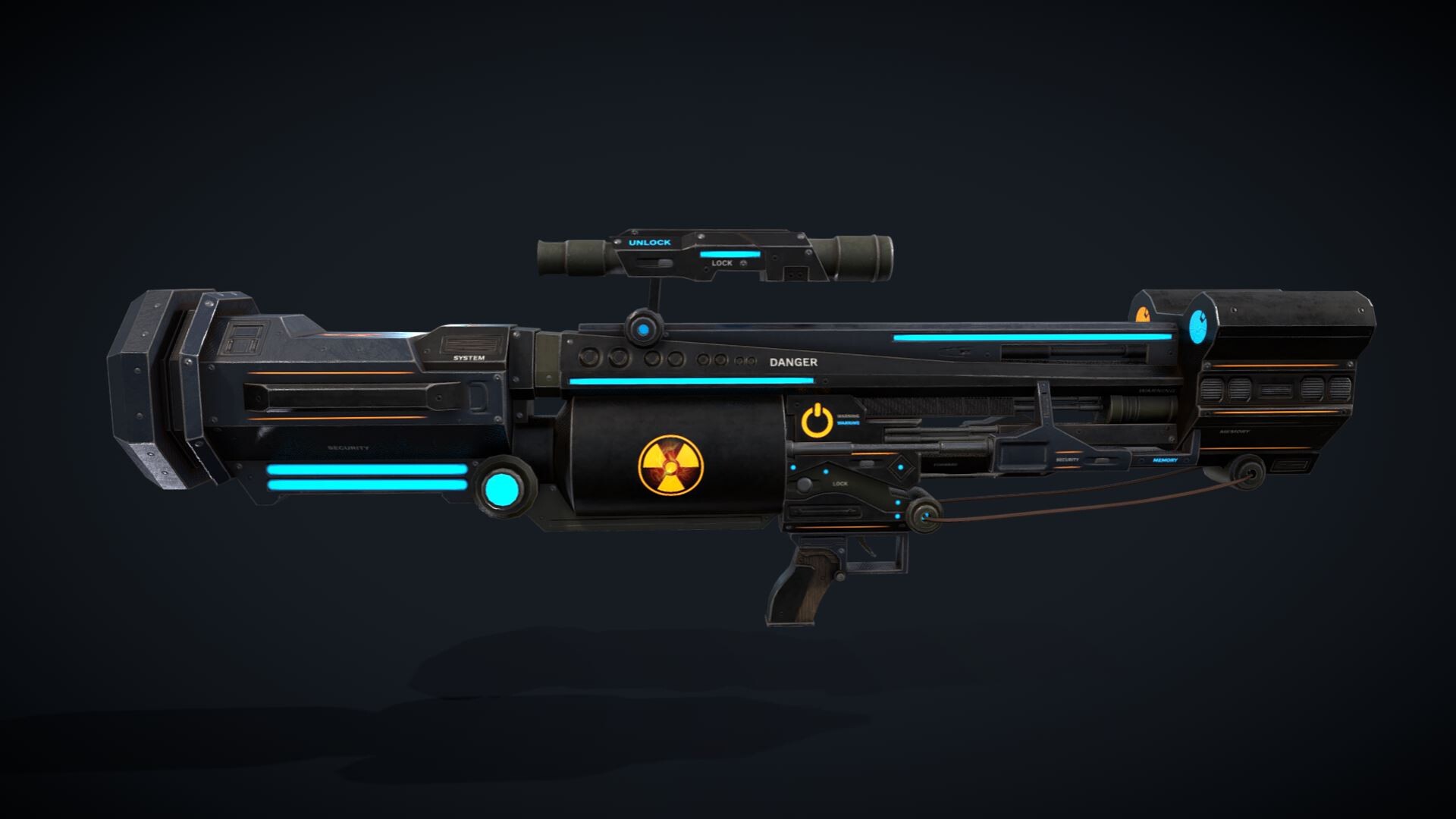 Saif Alshrideh - Sci fi Grenade launcher