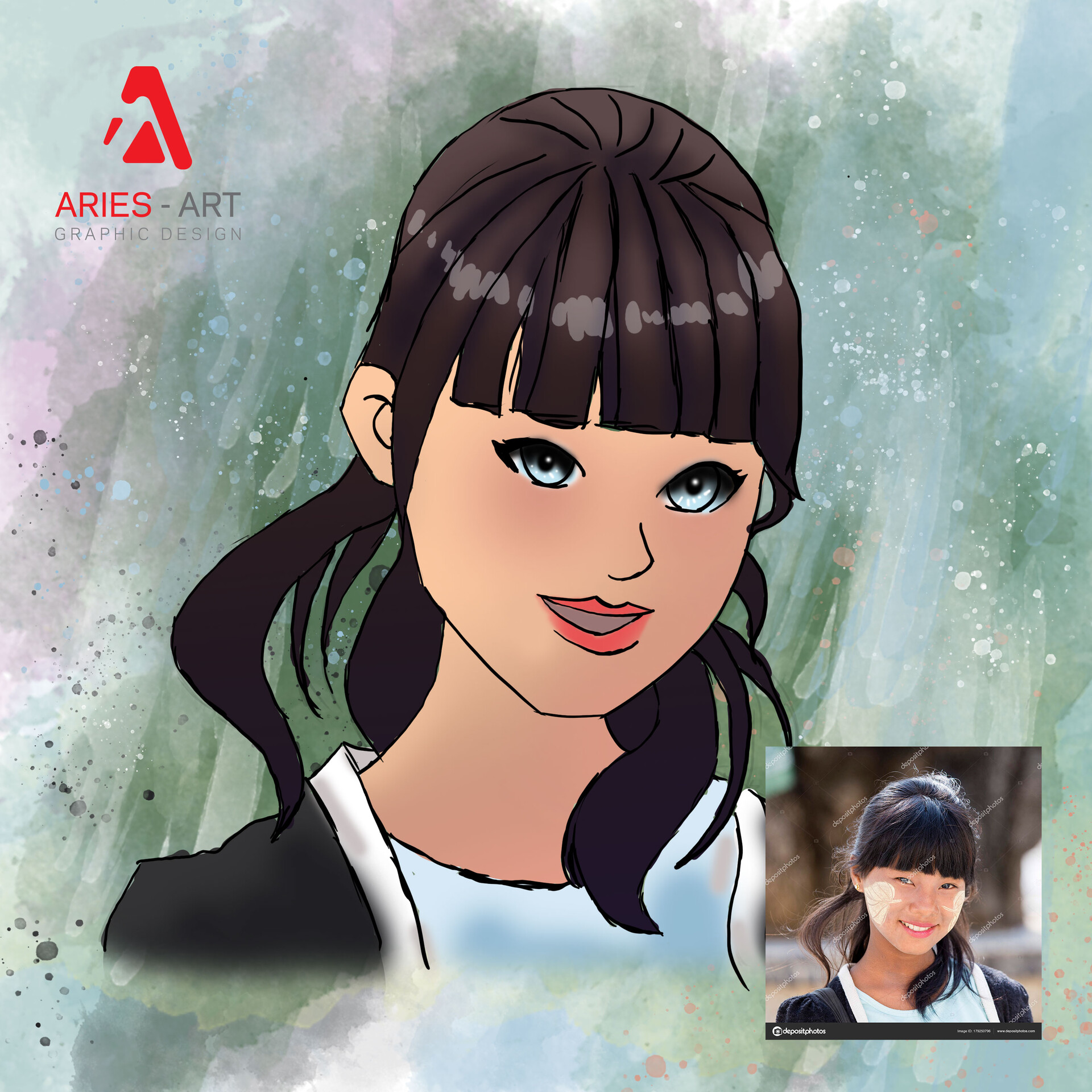 ArtStation - Girl Character Drawing