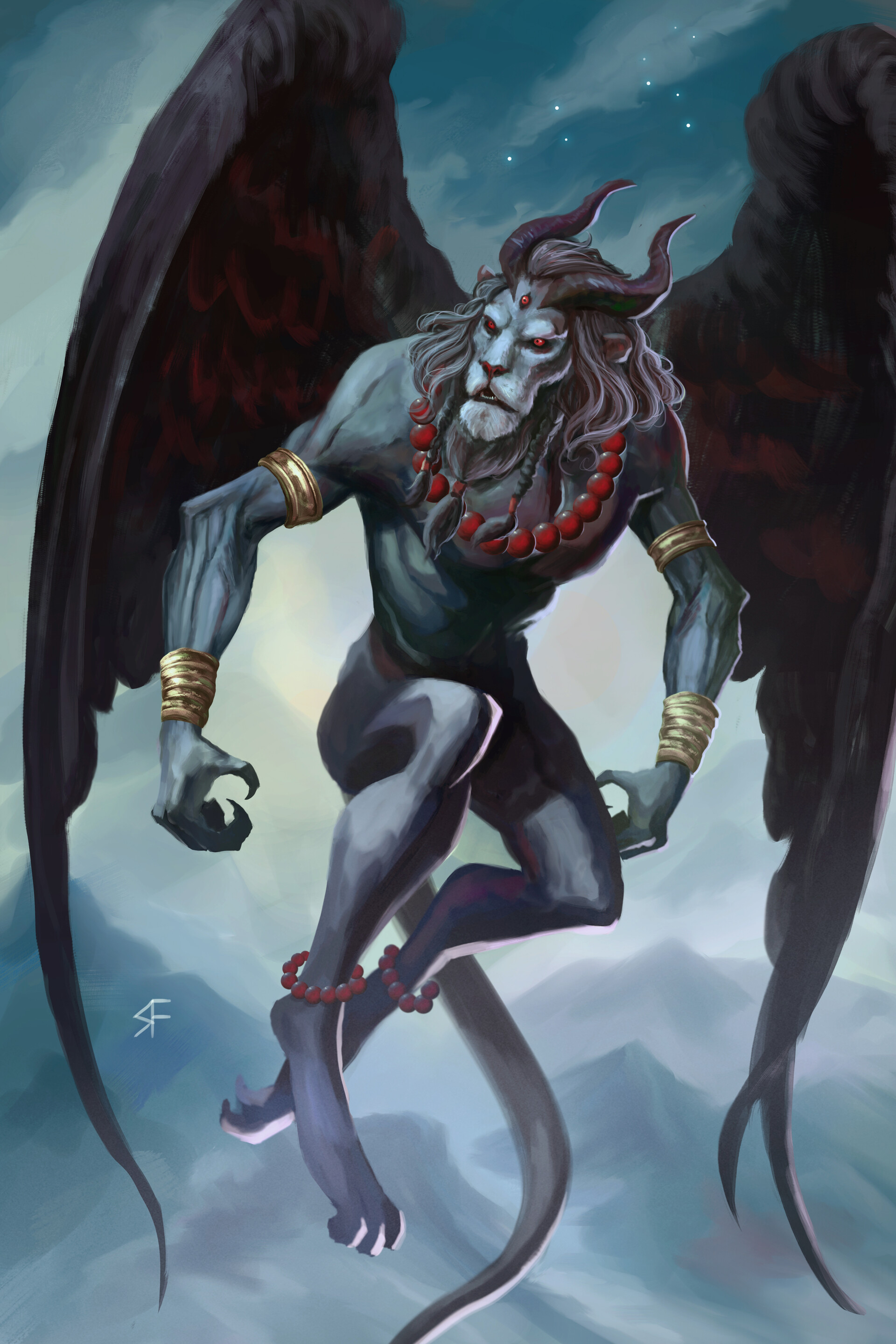 ArtStation - Gordlŭv, Demon of Leo Constellation