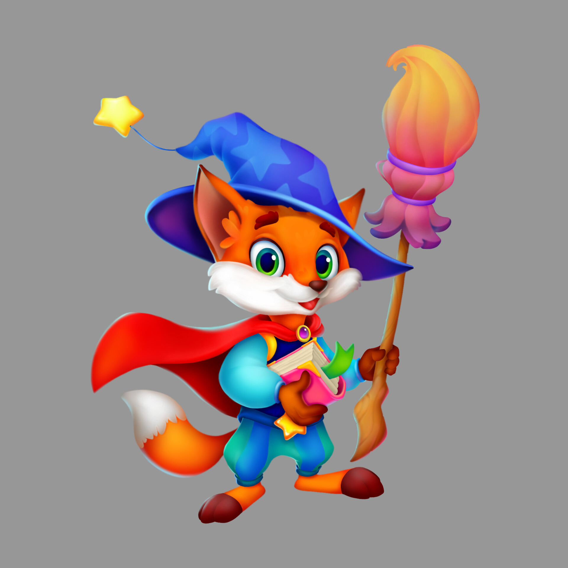 ArtStation - Little Fox Wizard