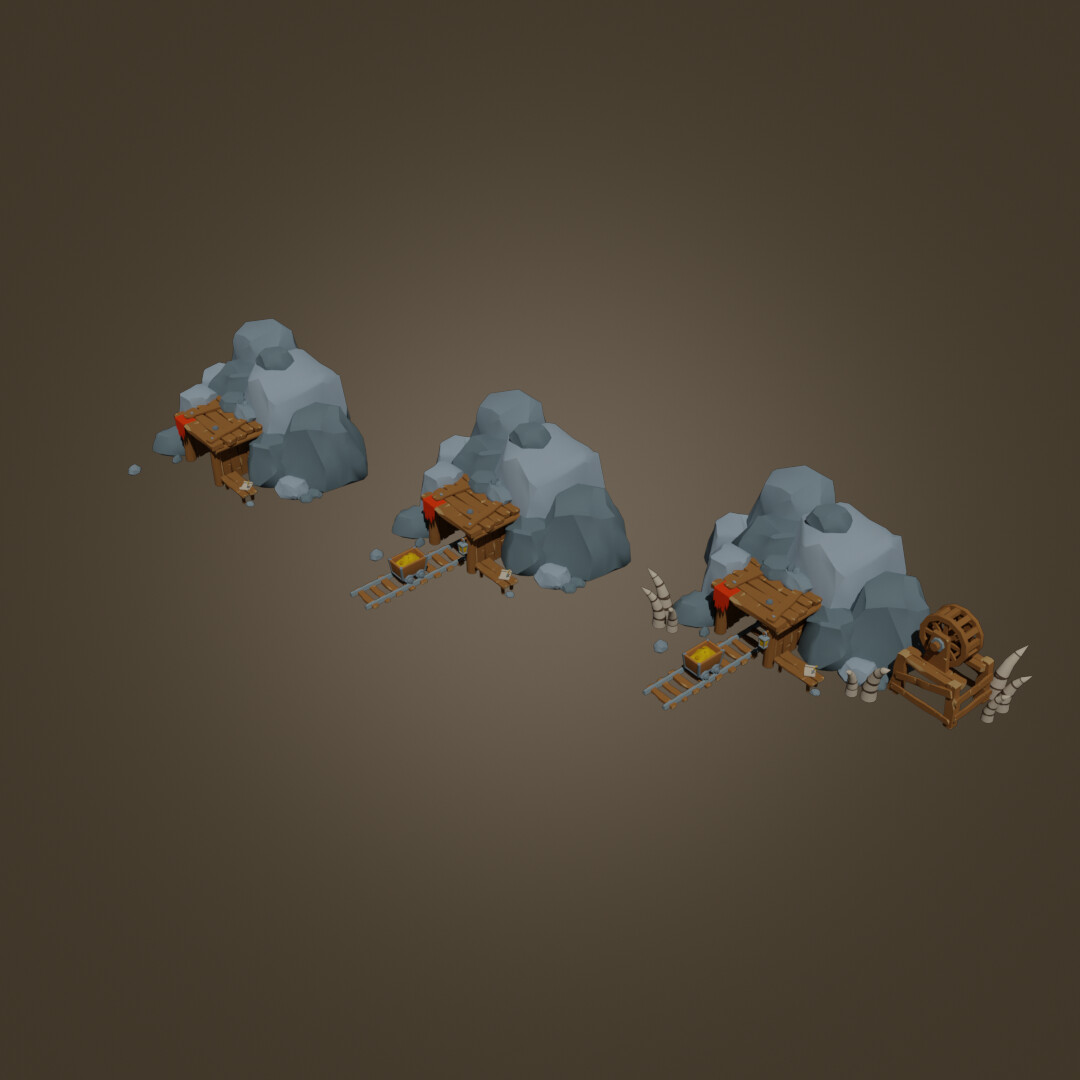 ArtStation - "Goblins Gold Mine" Game ready