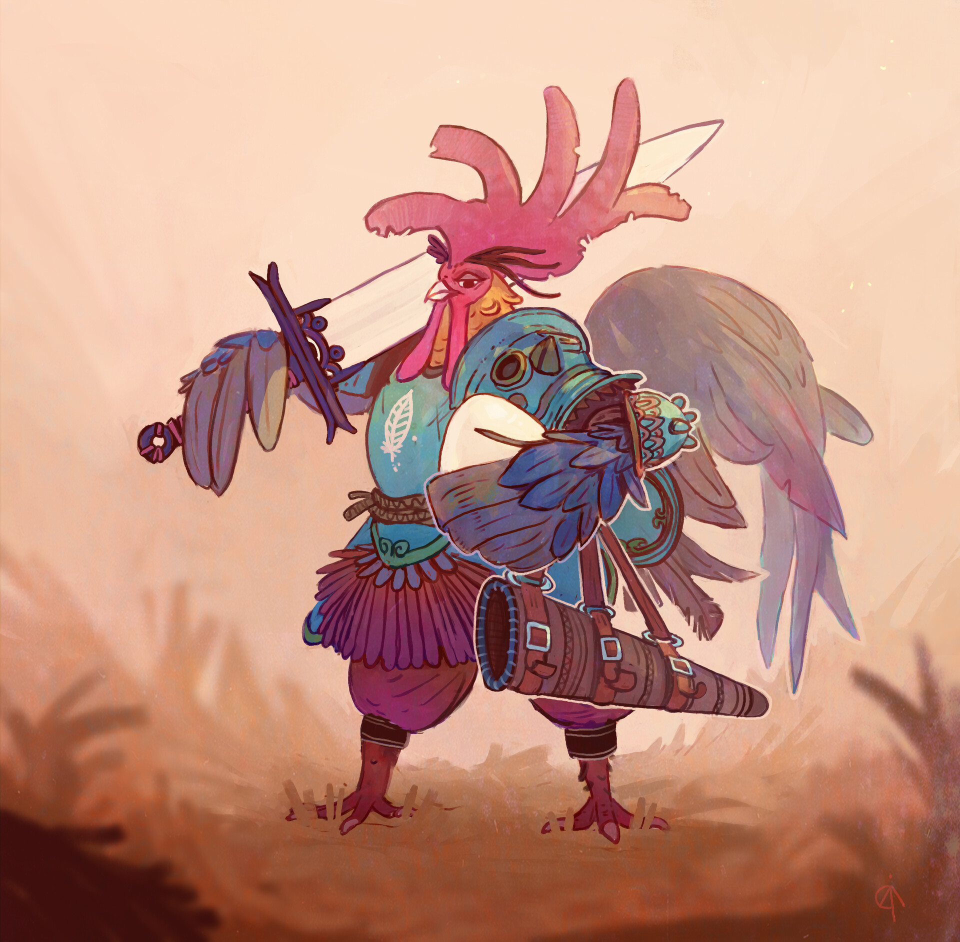 ArtStation - CDC bird warrior