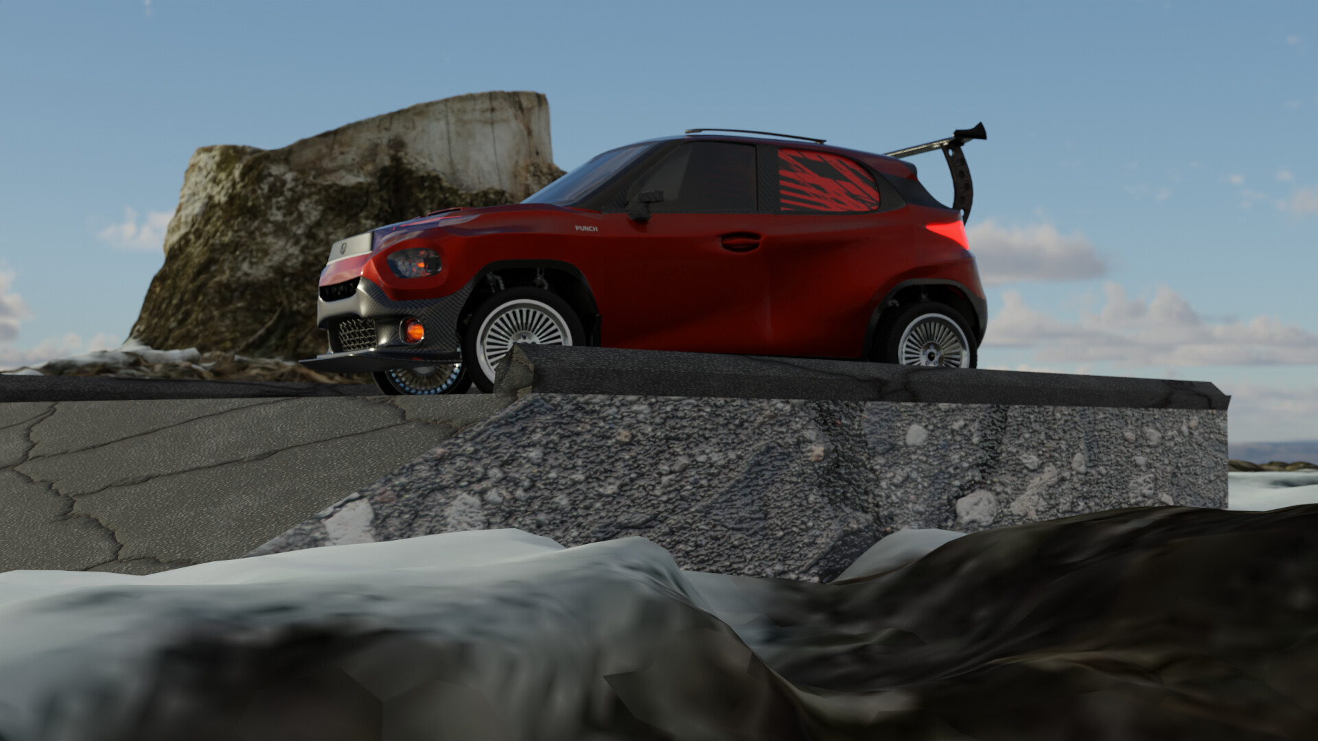 ArtStation - tata punch rally version