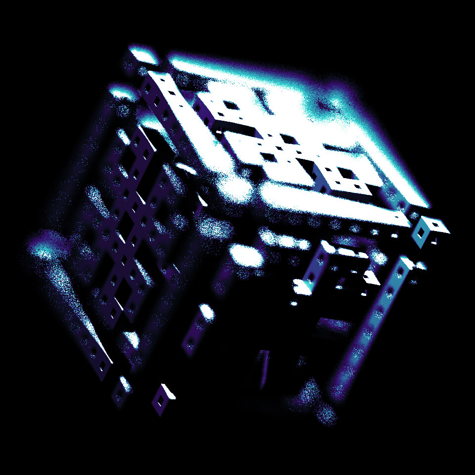 ArtStation - Generative Houdini meshes inspired by the Menger sponge