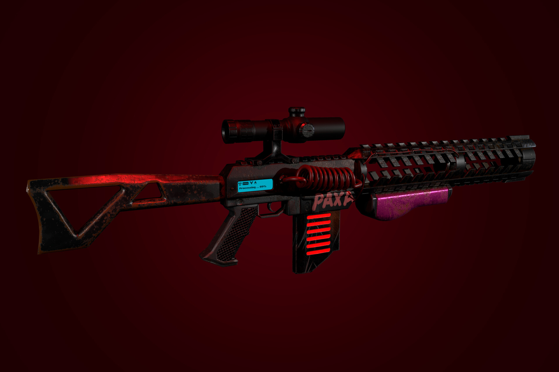 ArtStation - Cyberpunk Gun