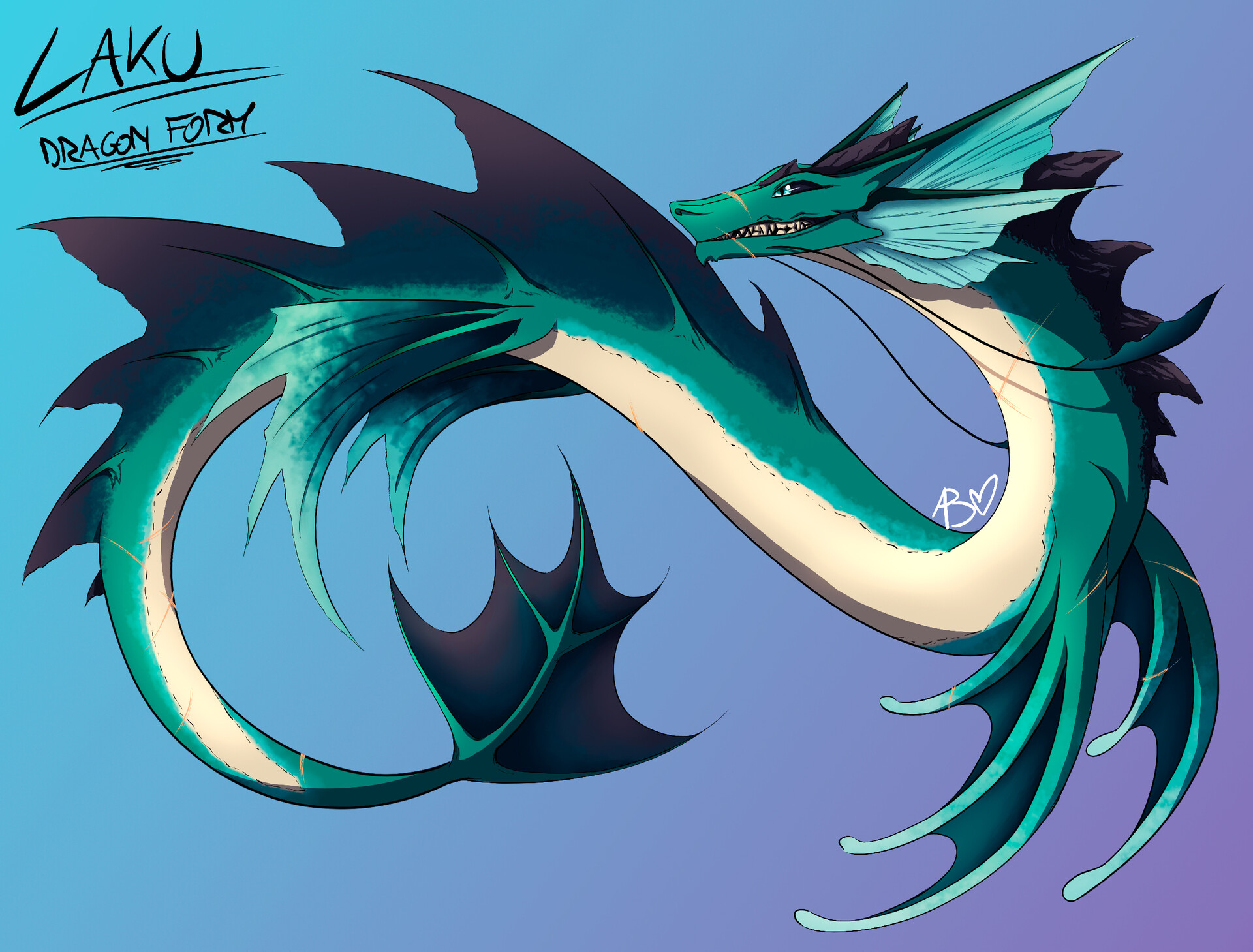 ArtStation - OC - Laku (dragon form)