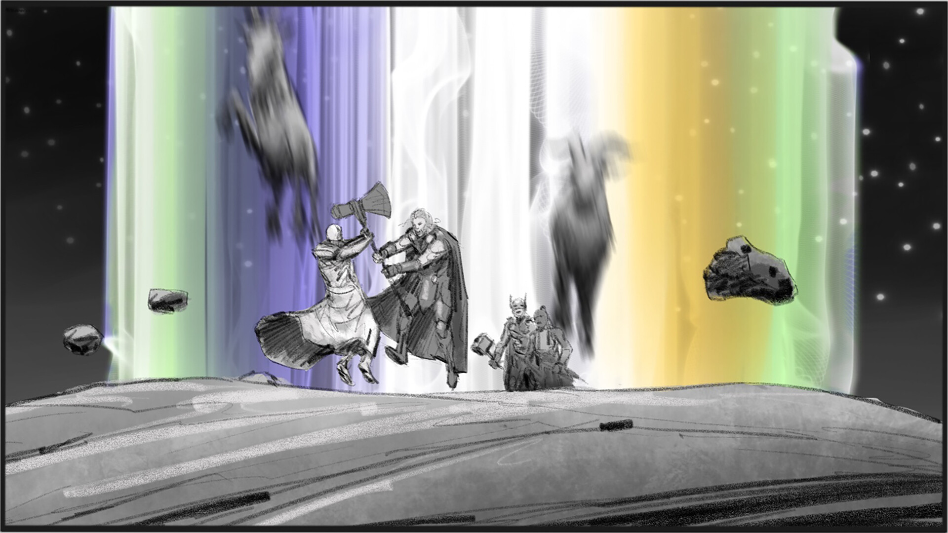 Anthony Winn - THOR Love + Thunder Storyboards