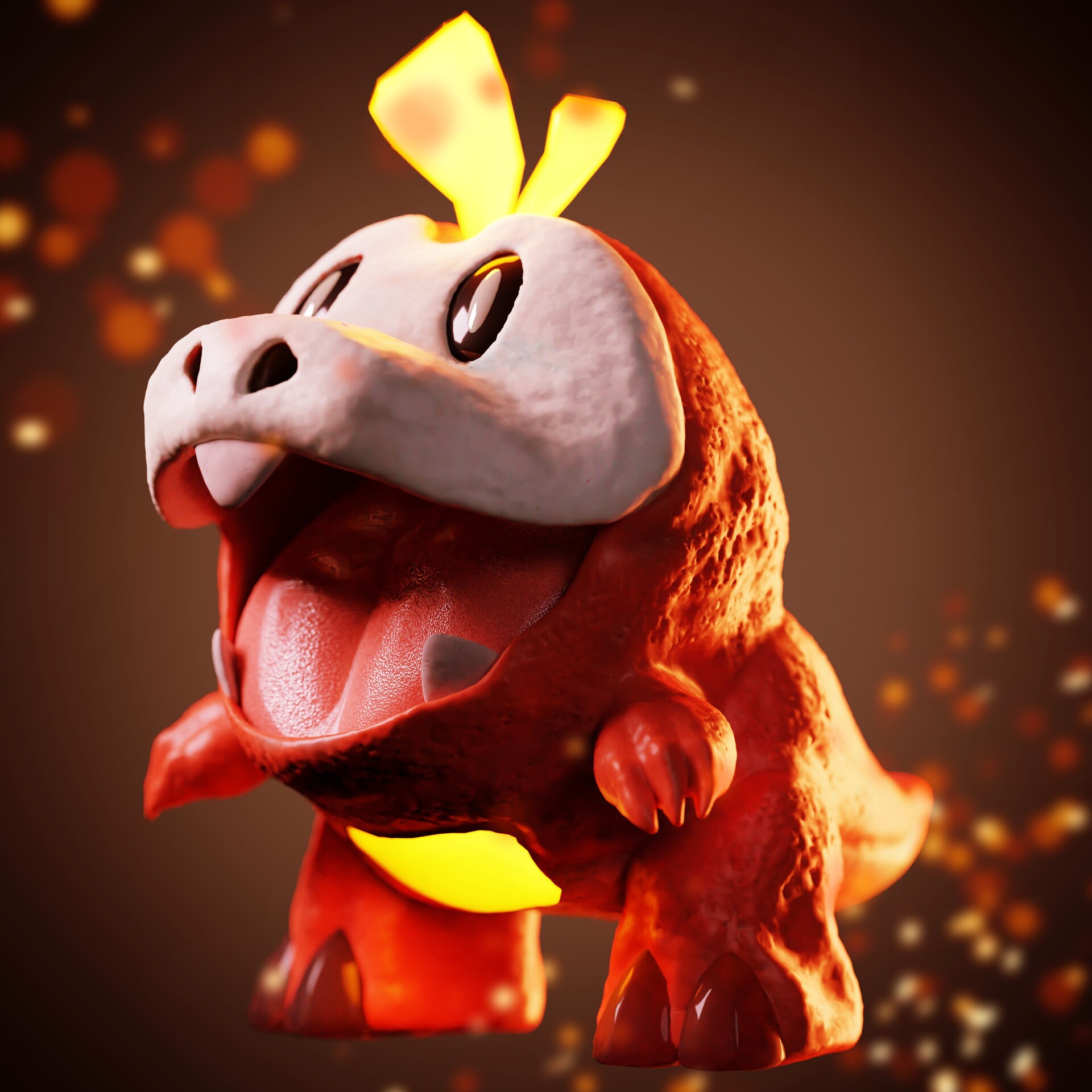 XGBX Dasian - Fuecoco 3D Blender Model