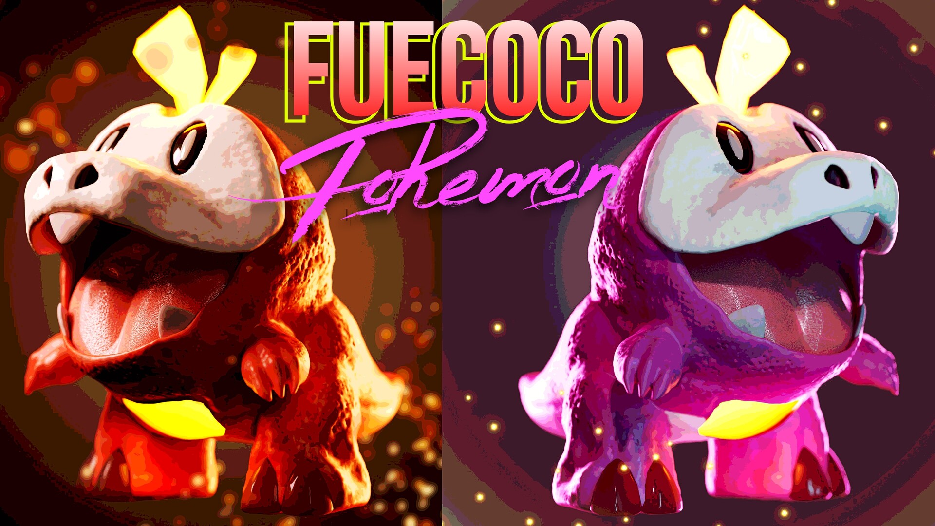 XGBX Dasian - Fuecoco 3D Blender Model