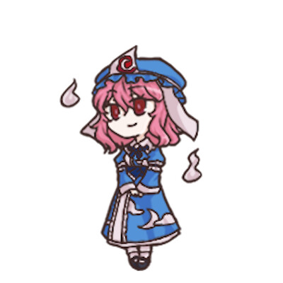 ArtStation - Yuyuko Saigyouji 100% Orange Juice Mod Sprites