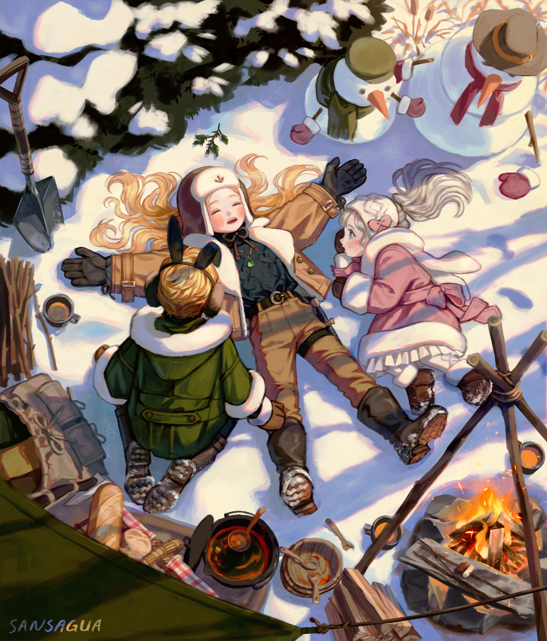 ArtStation - Winter Camping