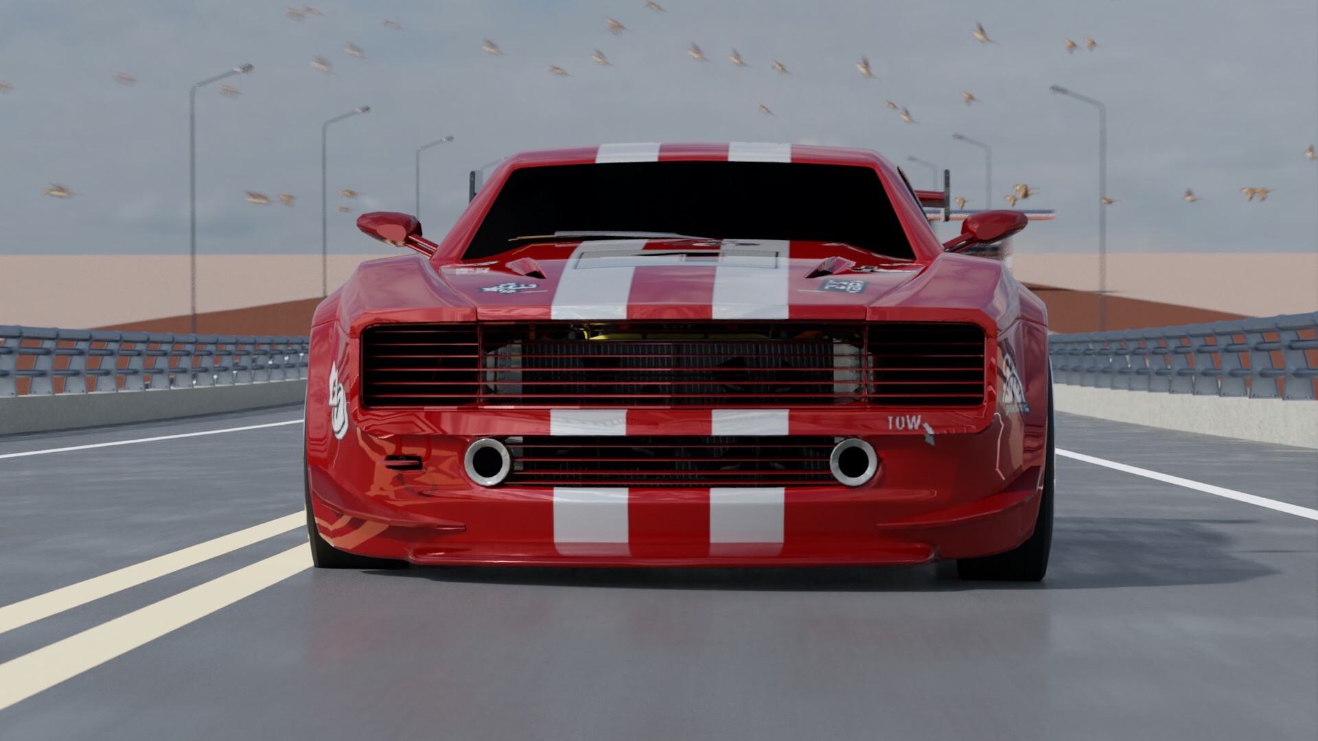 HOOK STAR - Blender Car Animation: Stunts and Speeds Through the City