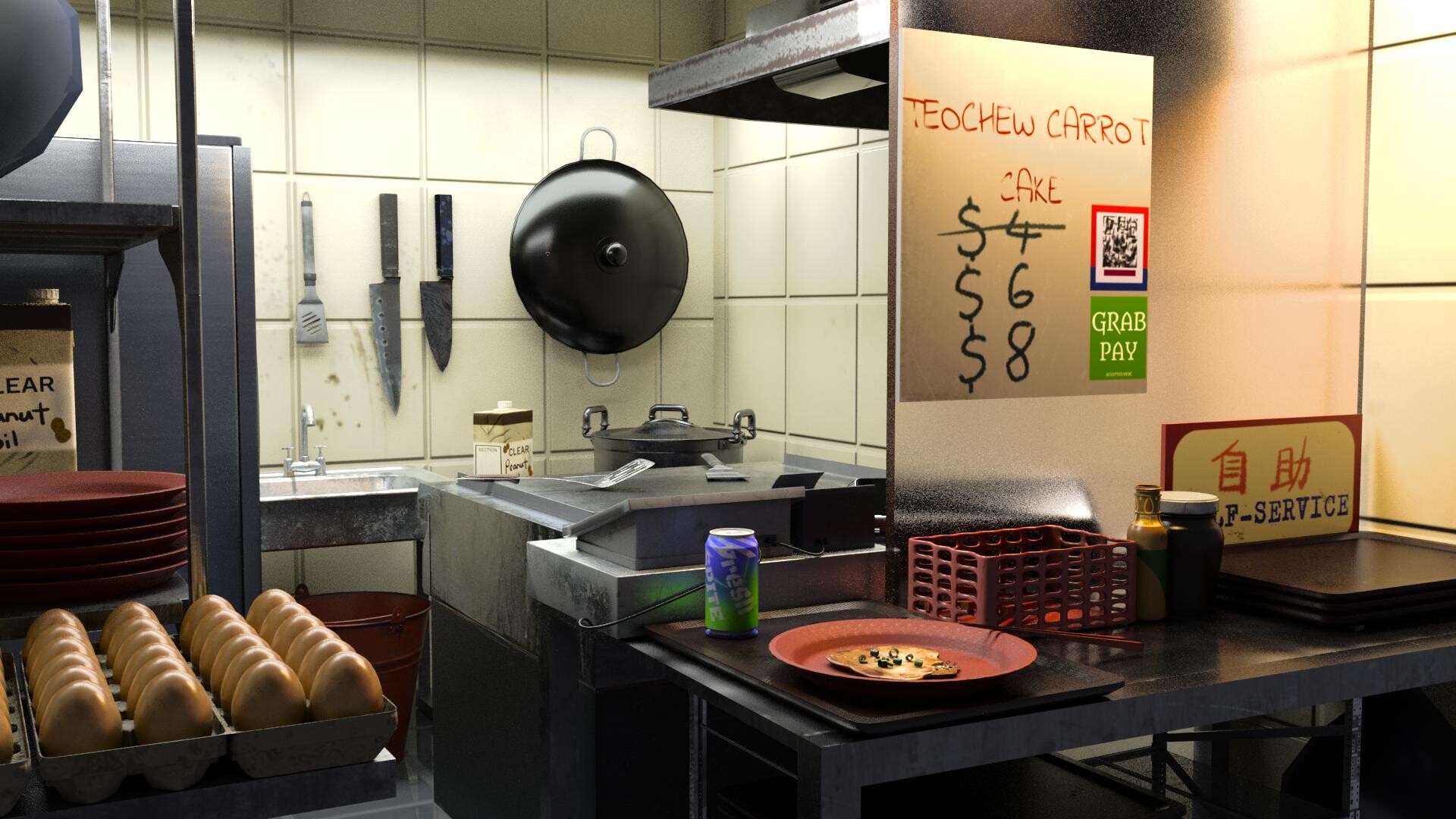 ArtStation - Hawker stall