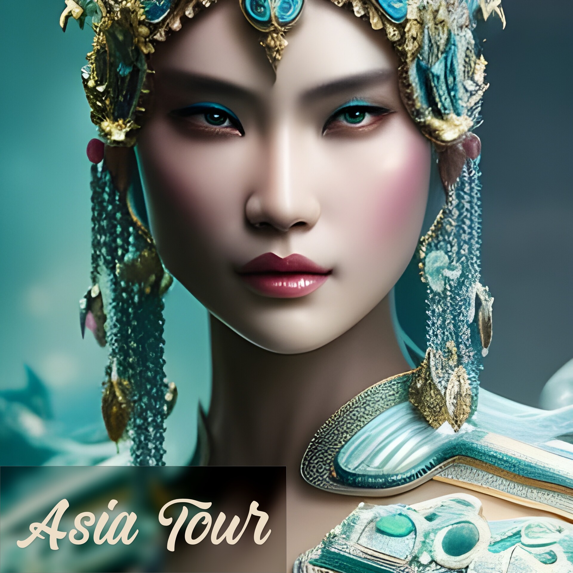 ArtStation - Album Cover For Asia Tour Music by me