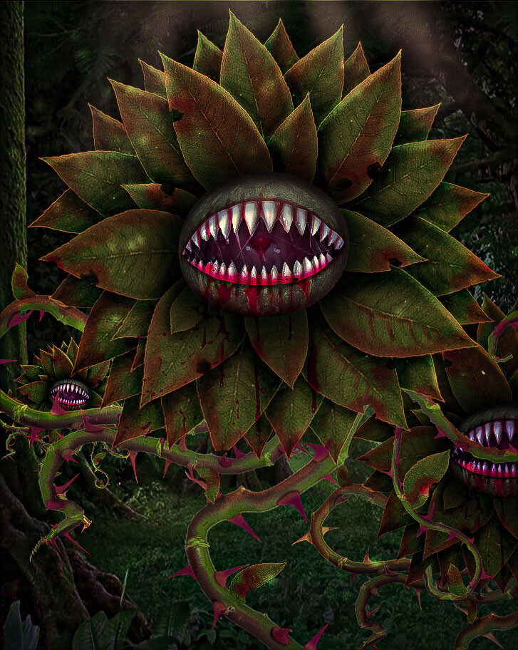 ArtStation - haunted flower