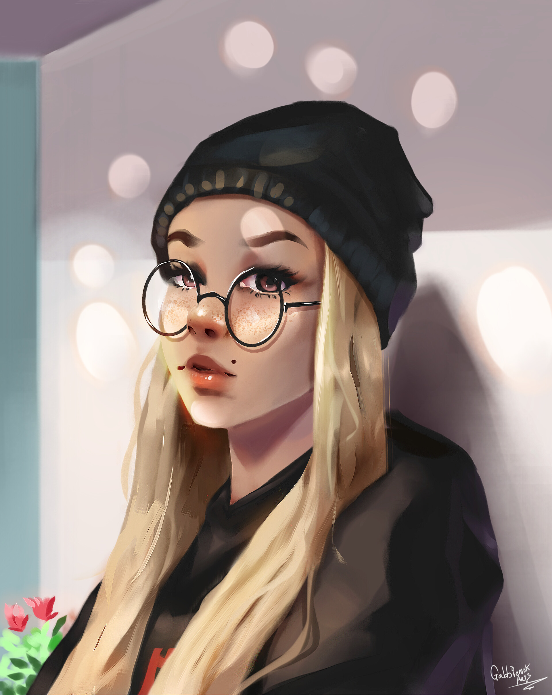 Artstation Glasses Girl