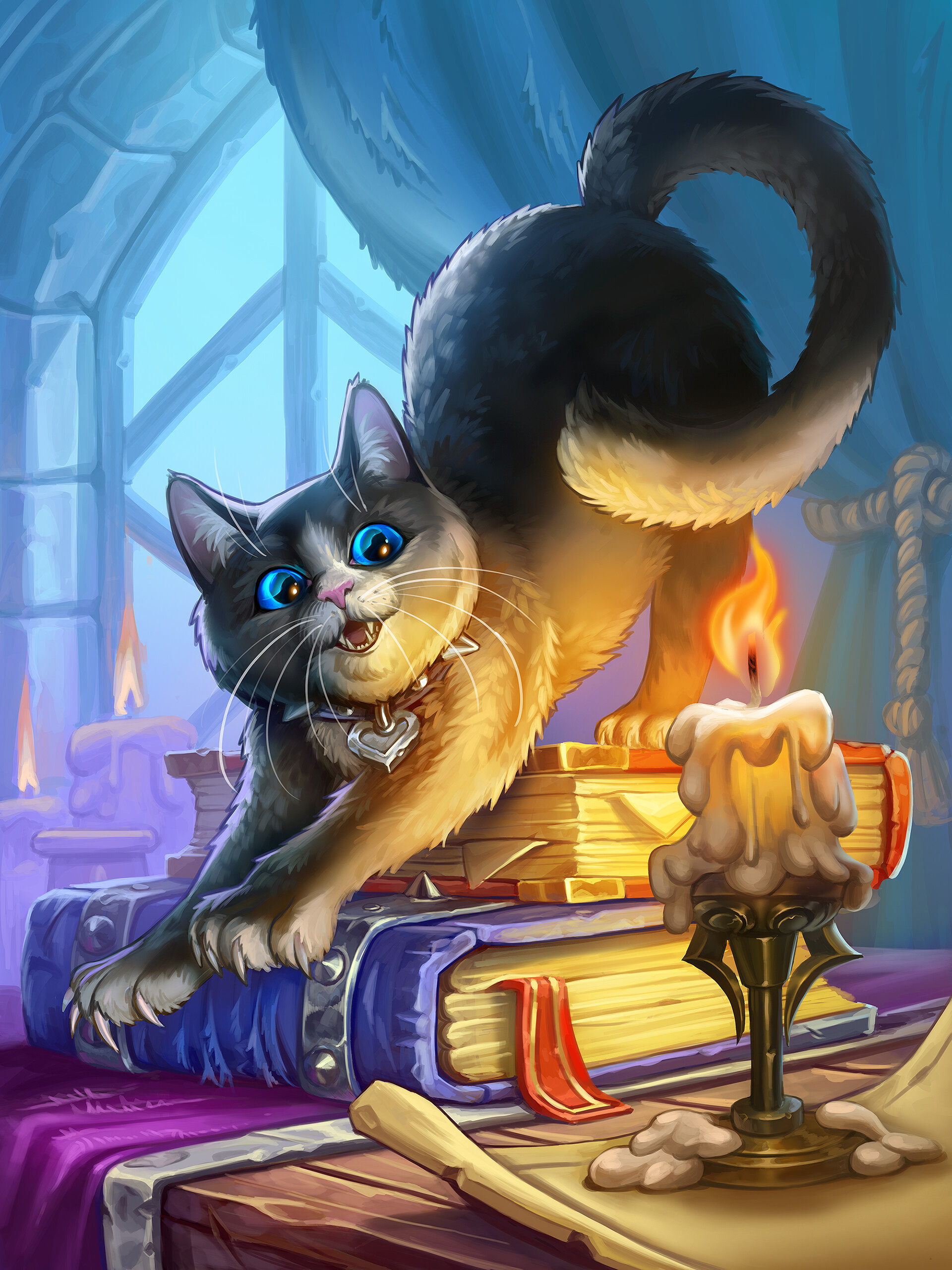 ArtStation - Death knight cat - Icy