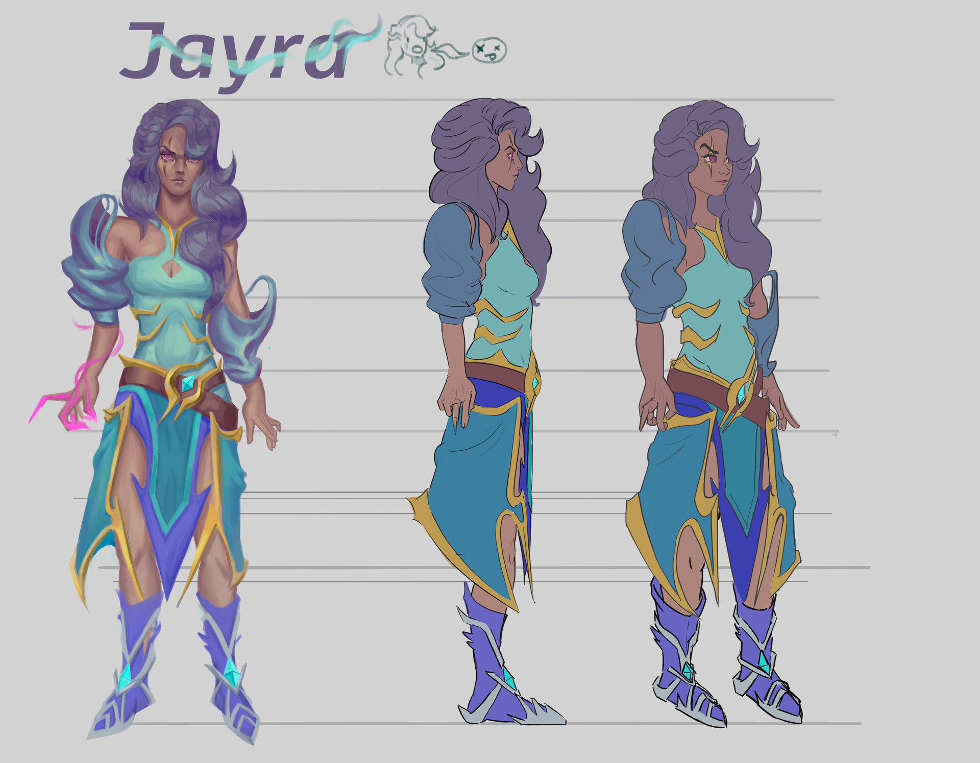 ArtStation - OC Jayra Turnaround