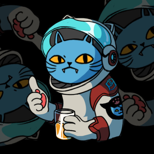 ArtStation - Blue Cat sticker-2