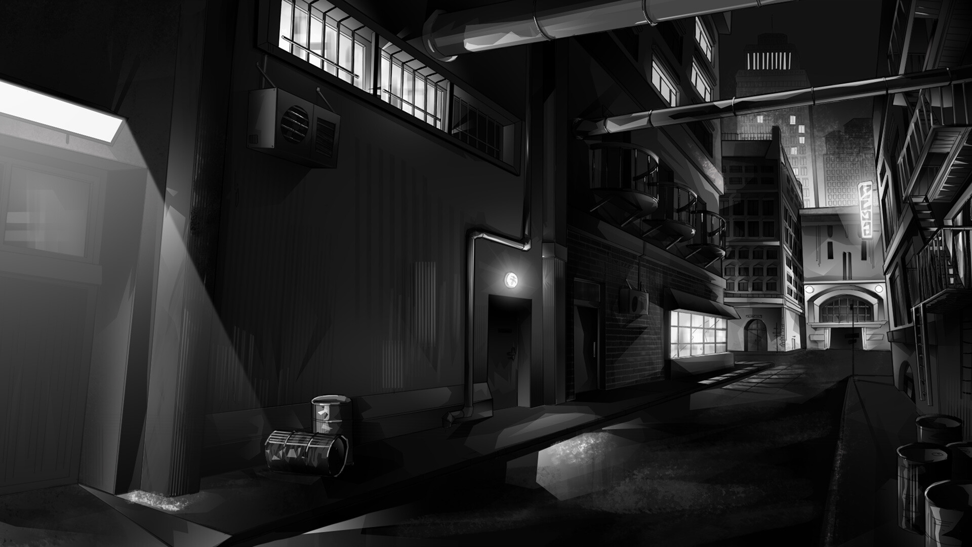 ArtStation - Street design in the style of Dark City