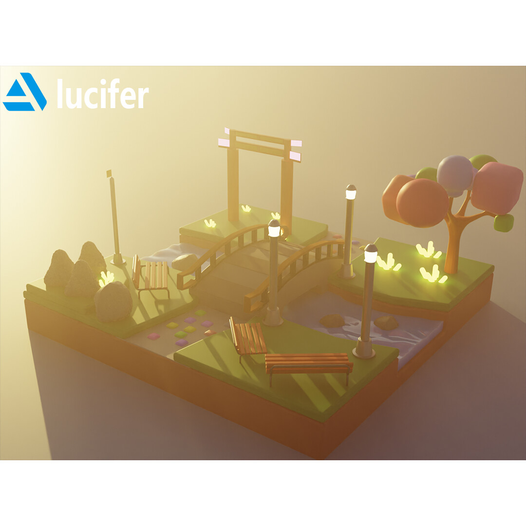 ArtStation - Park Low poly