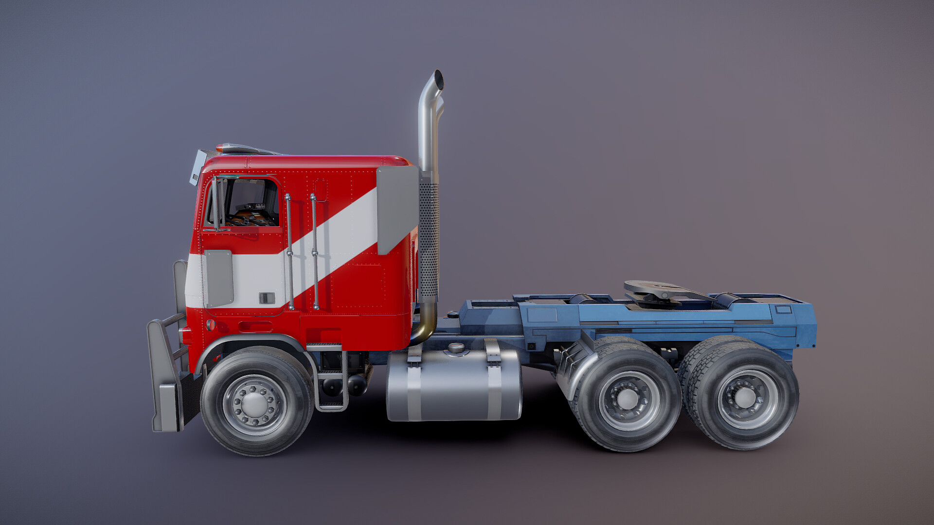 Optimus Prime Truck Side View