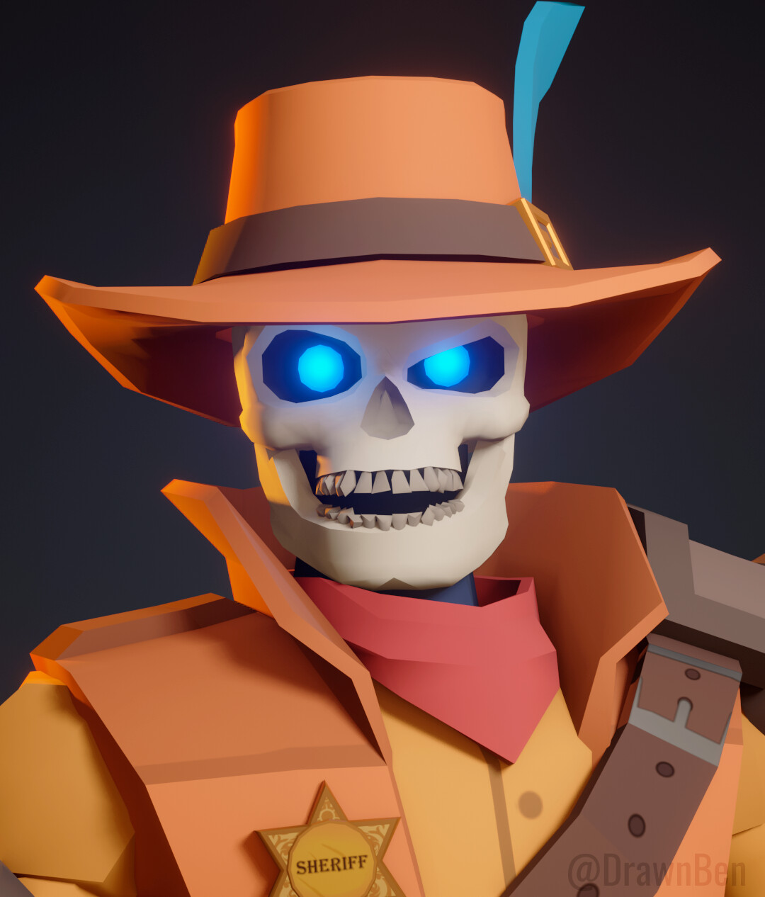 Arturo Benitez - Low poly character Mc Bones