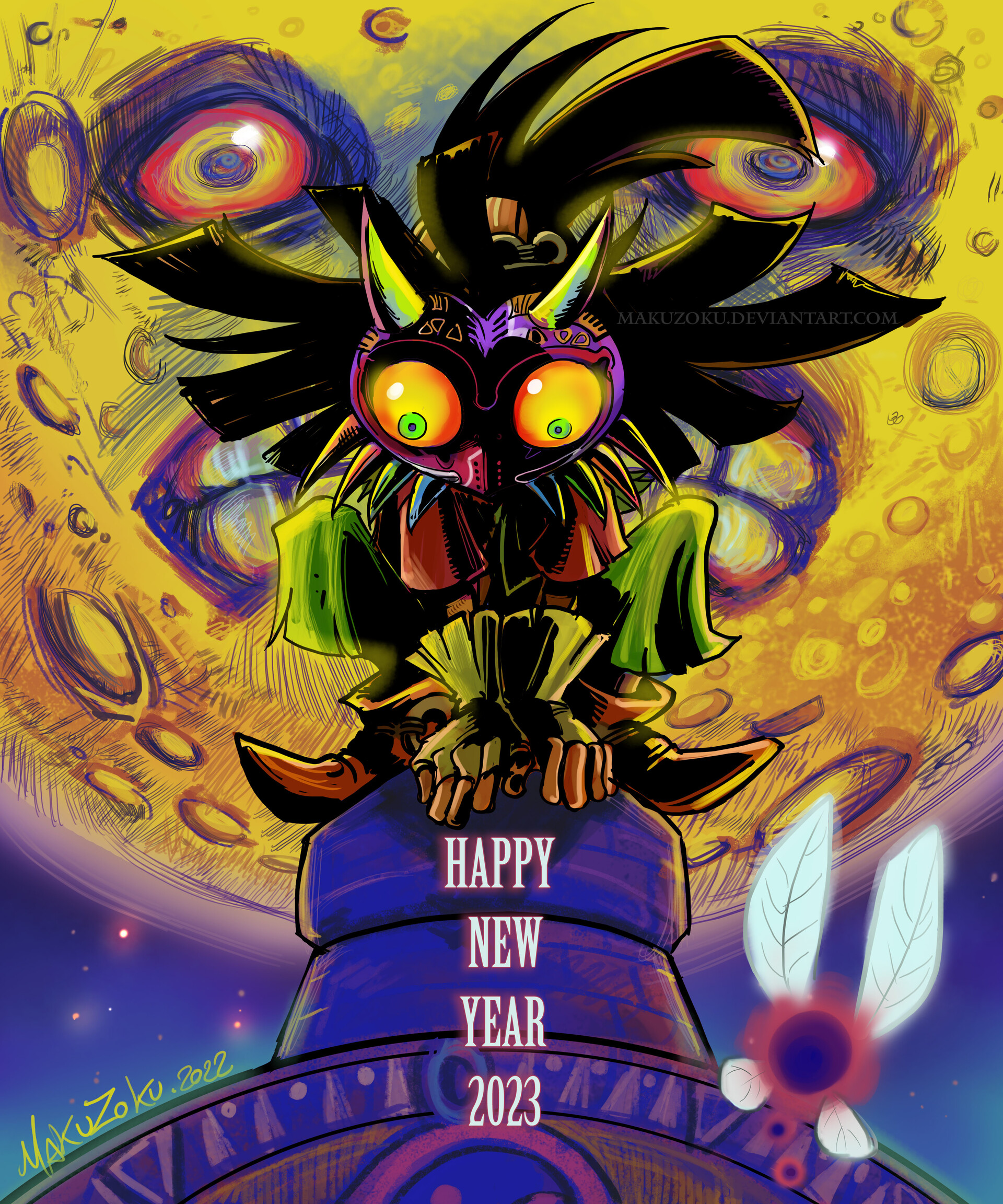 Maku Zoku - Happy New Year 2023 - Skull Kid Majora's Mask