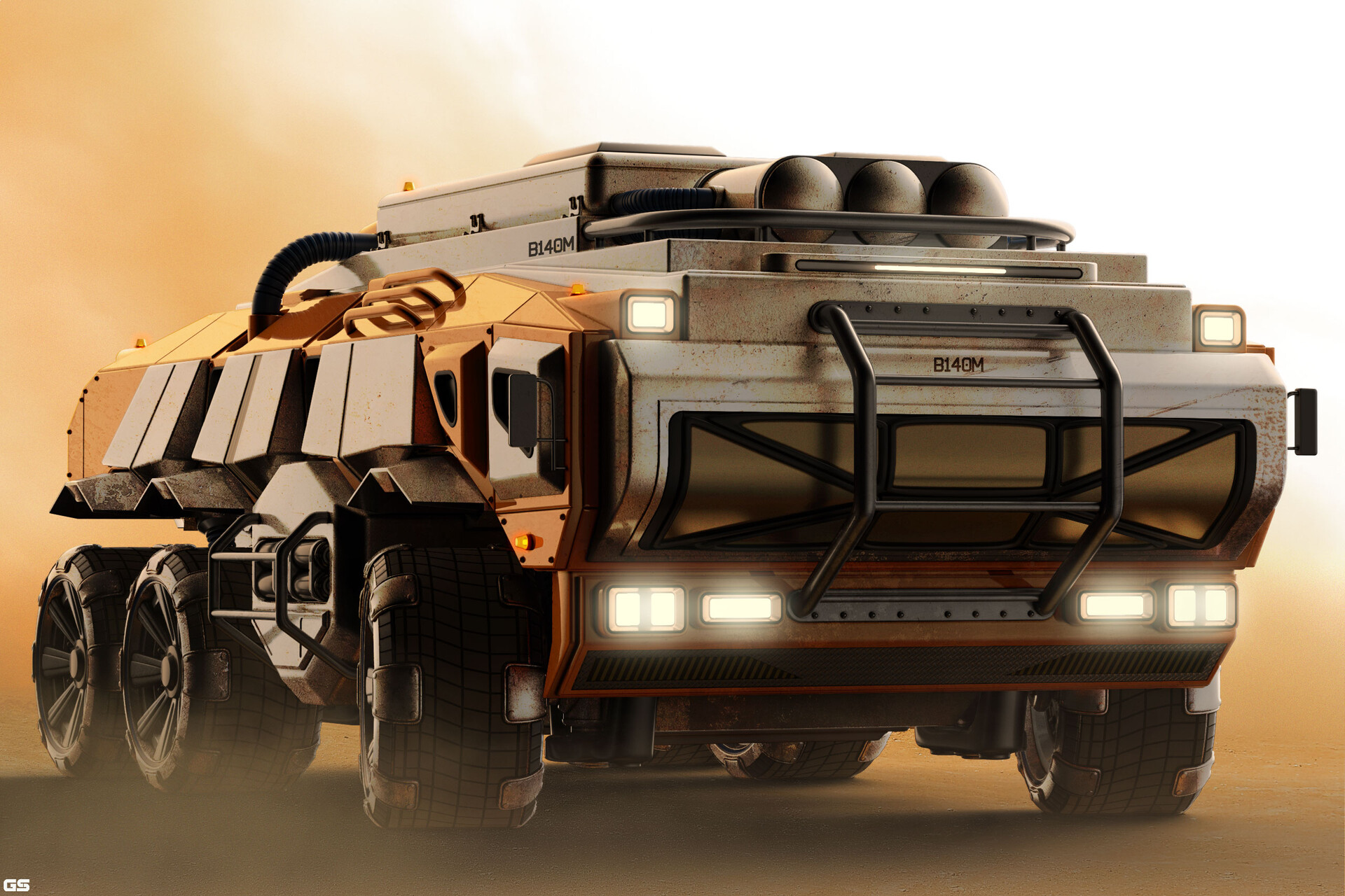 ArtStation - B-140M | Planetary Support Vehicle