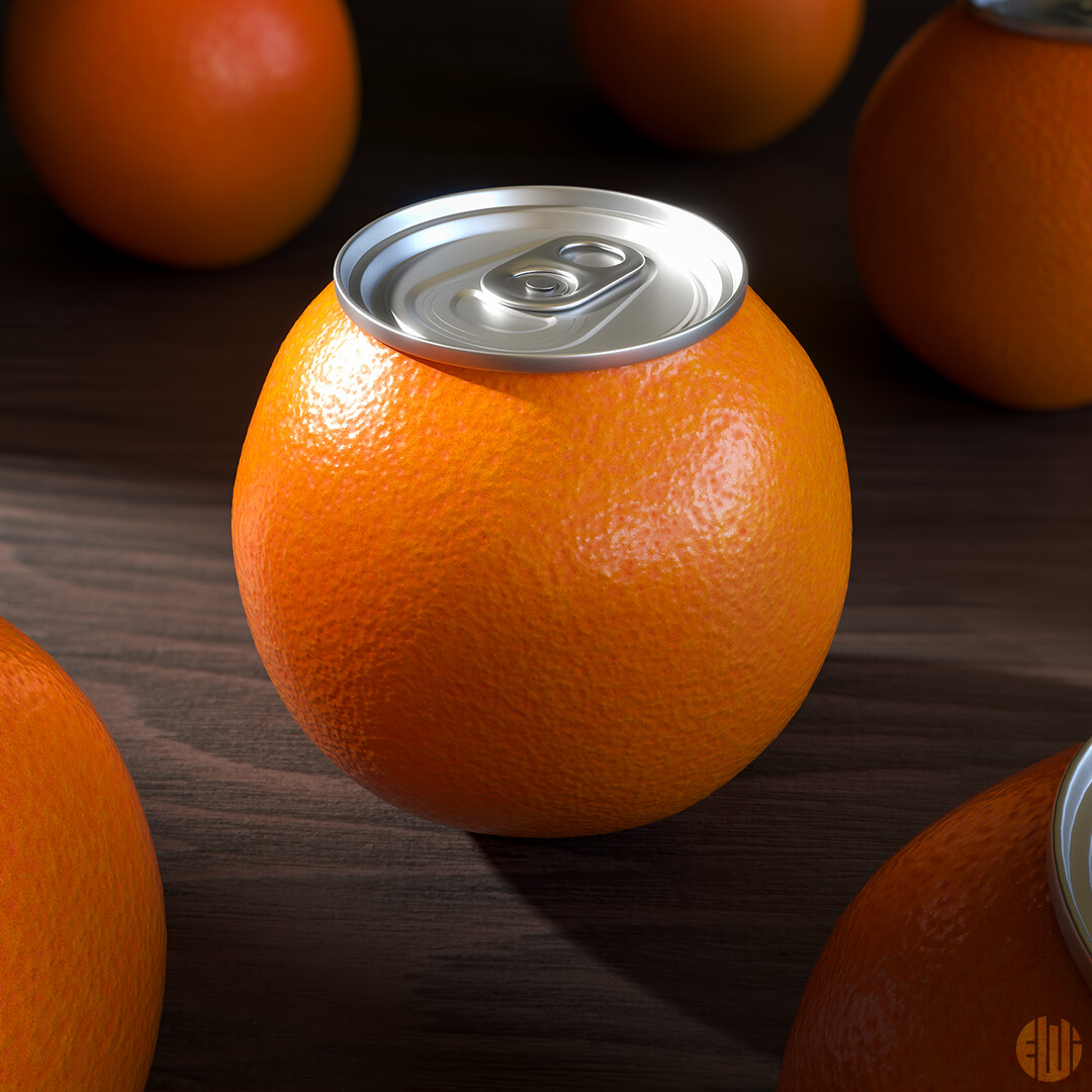 ArtStation - 3D Orange Can