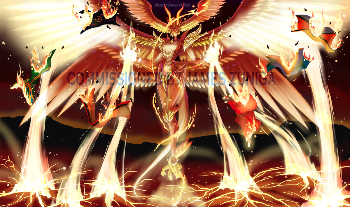 ArtStation - Chakrabarthi Phoenix Dragon, Nirvana Jheva