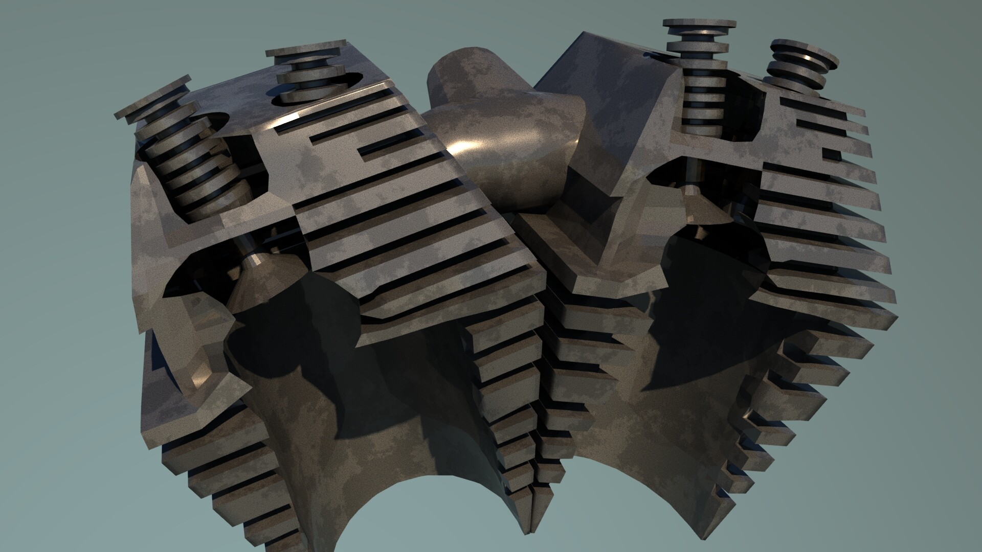 ArtStation - Motorcycle Engine Block Part