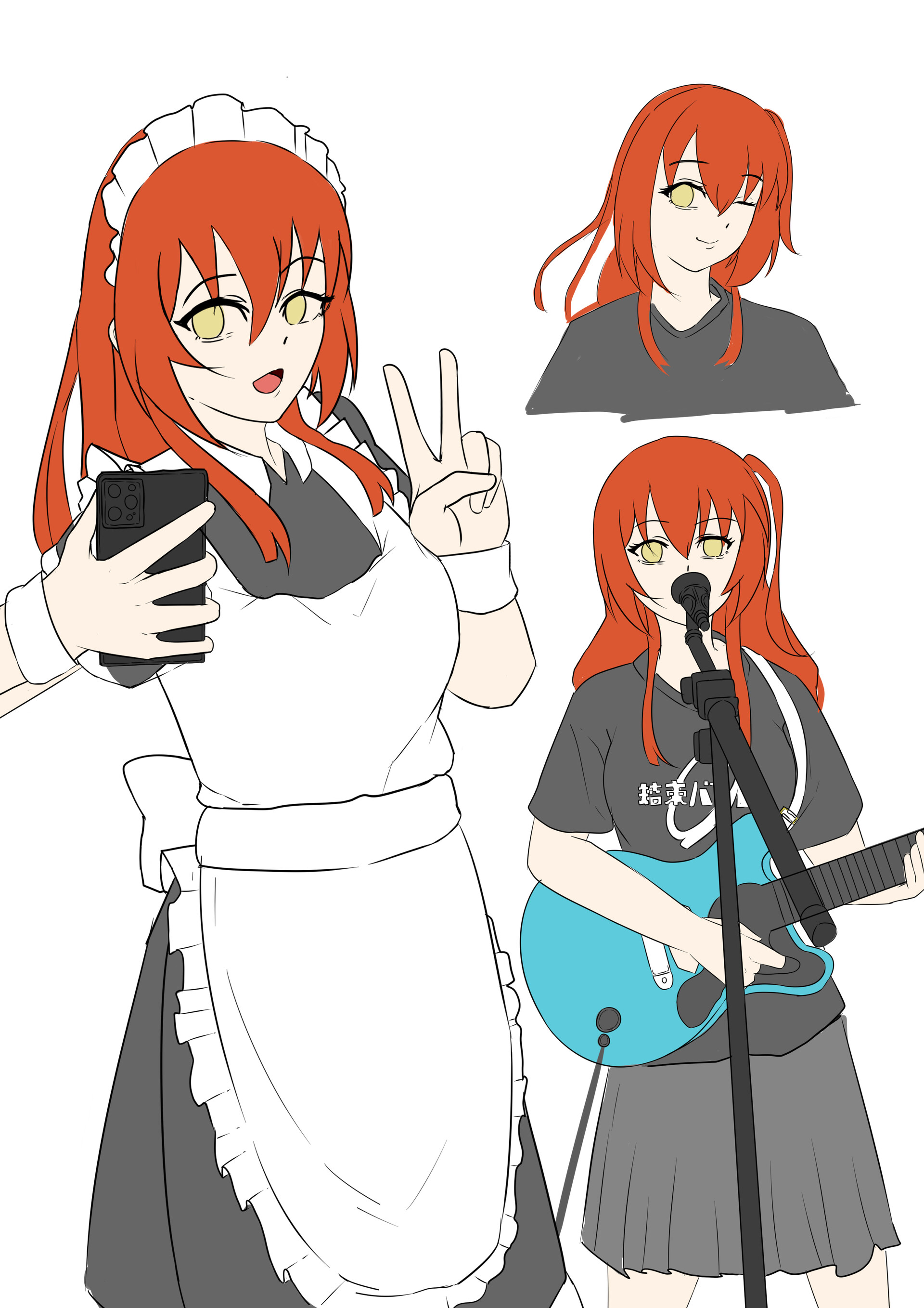 ArtStation - Doodle Fan art Kita Chan ( The Rock Bochi )