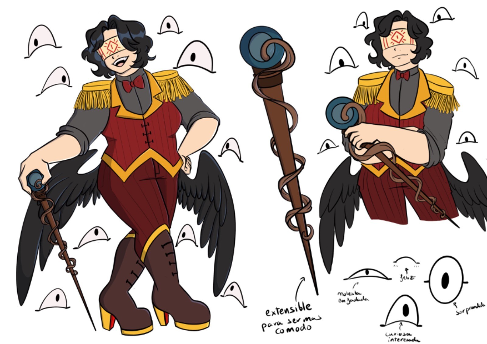 ArtStation - character sheet circus lady